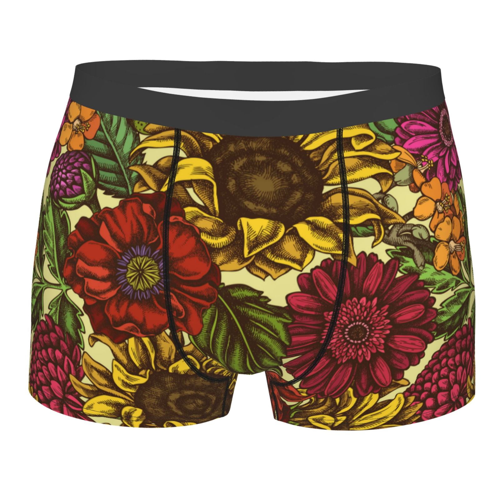 Bingfone Sunflower Men'S Underwear - Casual Stretch Boxer Briefs-X ...