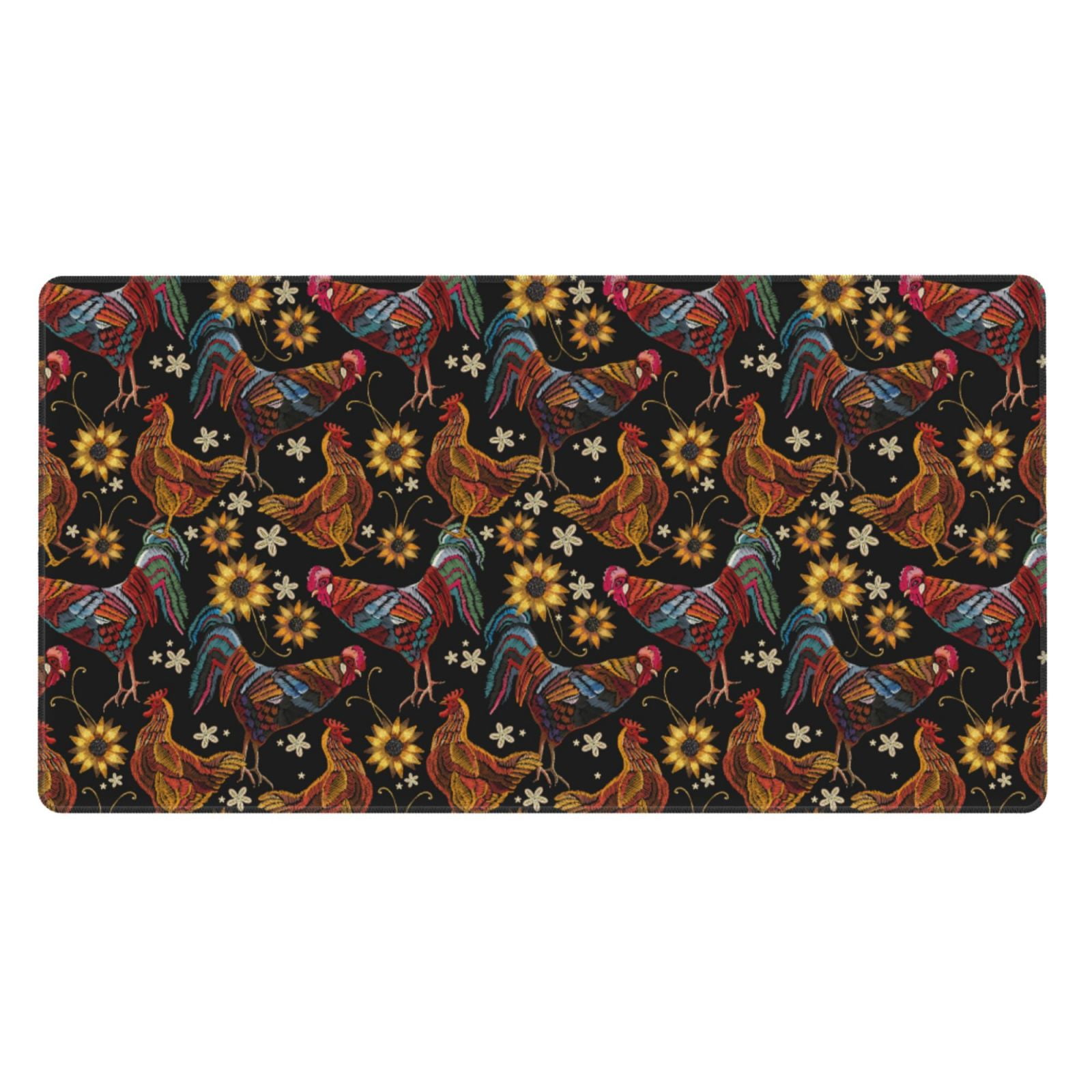 Bingfone Sunflower Rooster Large Gaming Mouse Pad,Extended Desk ...