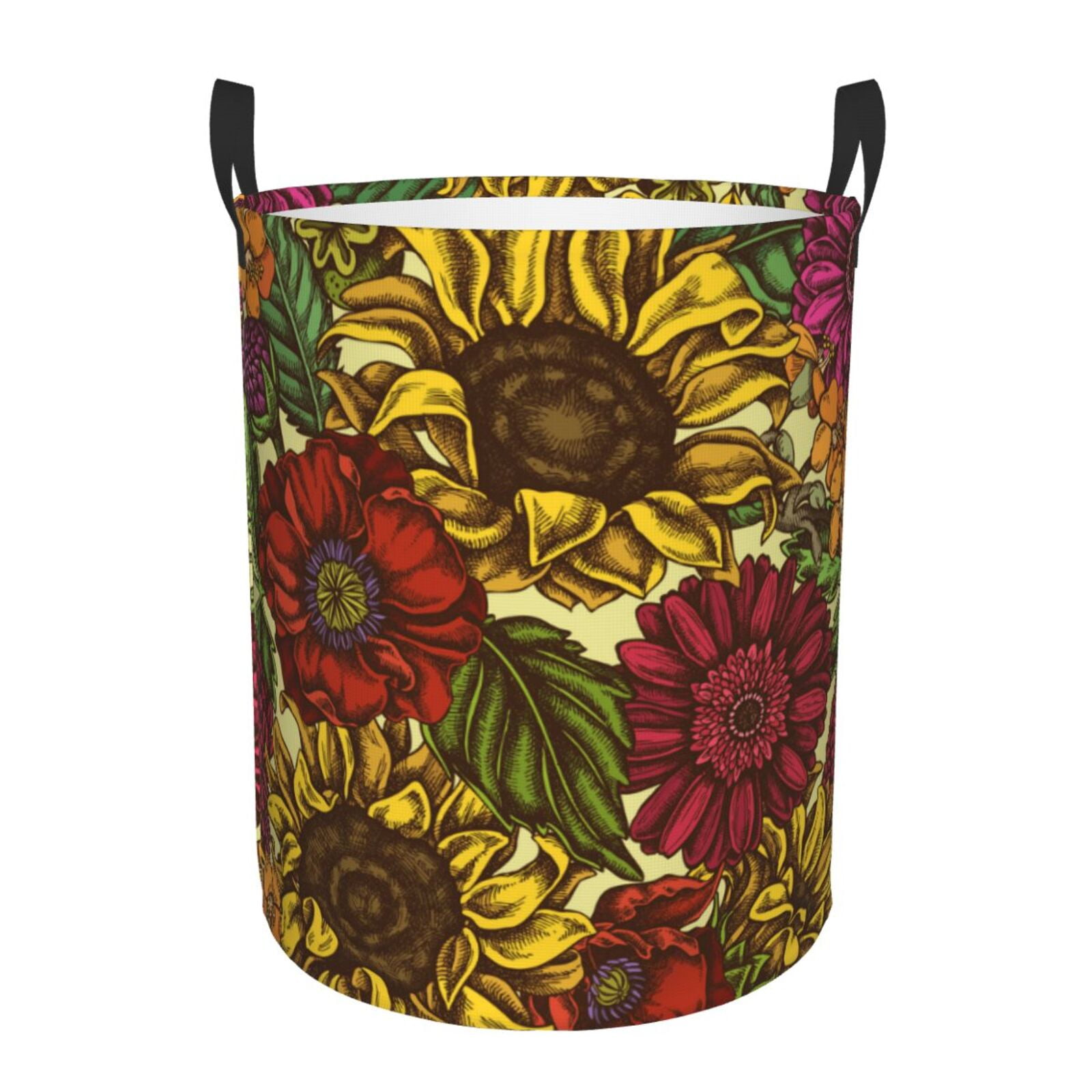 Bingfone Sunflower Waterproof Foldable Laundry Hamper Bucket With ...