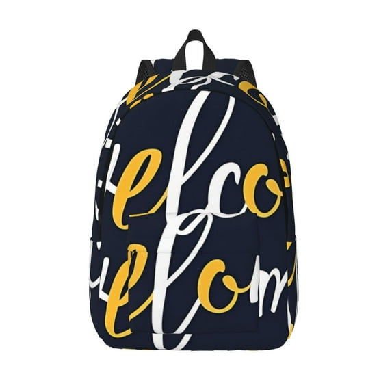 Bingfone Sunflower Welcome A Print Canvas College Laptop Backpack ...