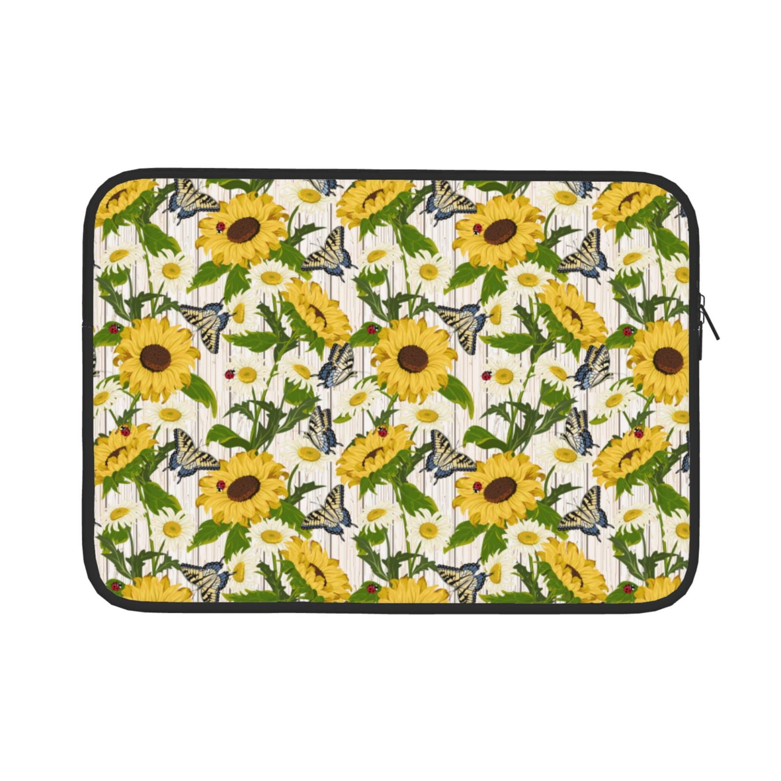 Bingfone Sunflowers And Butterflies Laptop Sleeve Case 13 inch , 360 ...