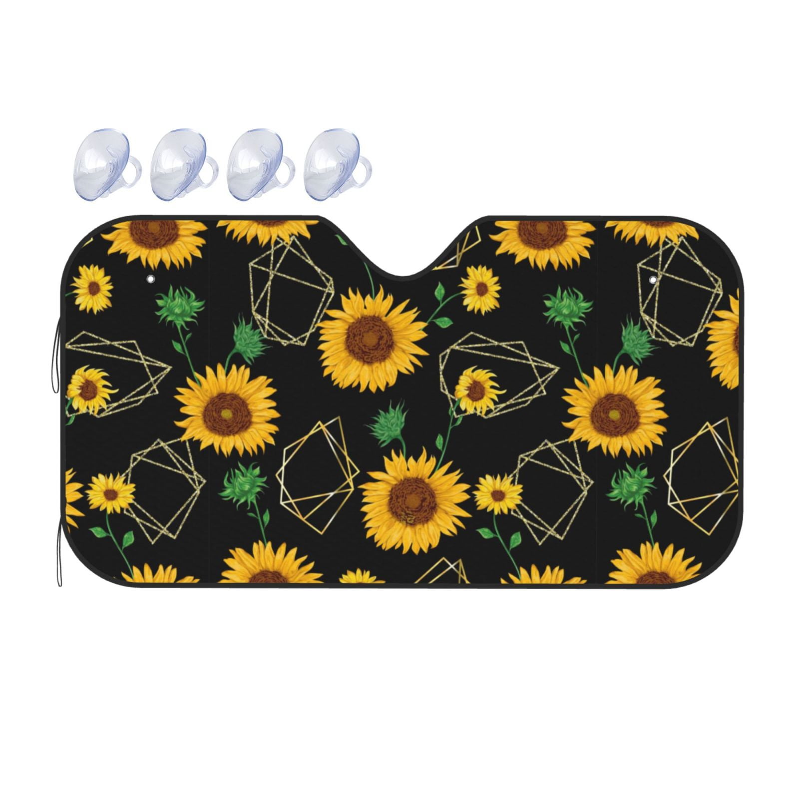 Bingfone Sunflowers Car Windshield Sunshade,Sun Foldable Sun Shield Sun ...