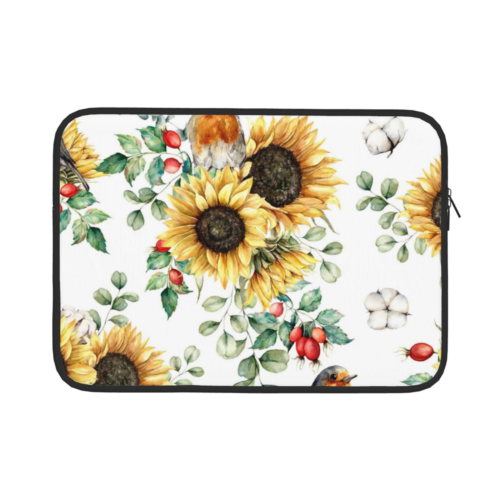 Bingfone Sunflowers Leaves And Birds Laptop Sleeve Case 15 Inch, 360 ...