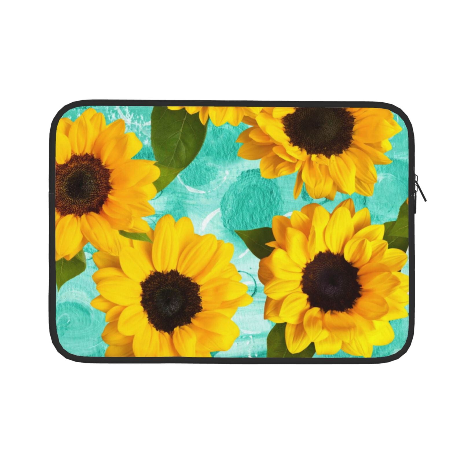Bingfone Sunflowers With Green Leaves Laptop Sleeve Case 15 Inch, 360 ...
