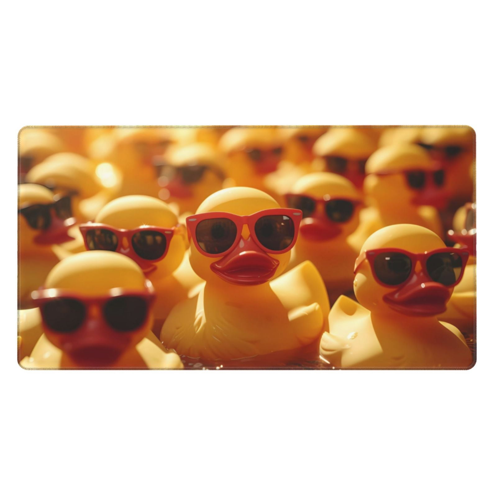 Bingfone Sunglasses Yellow Duck Large Gaming Mouse Pad,Extended Desk ...