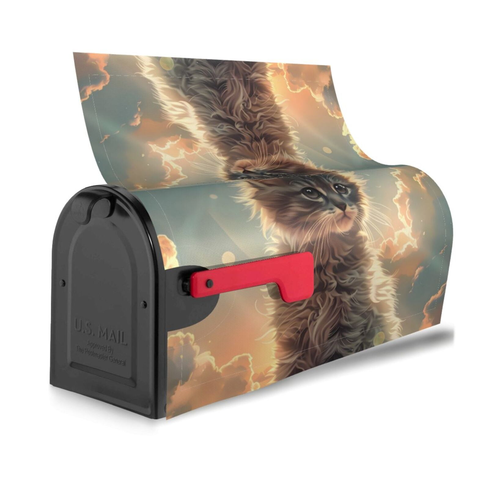 Bingfone Sunshine Cloud Kitten Magnetic Mailbox Cover Standard Size for ...