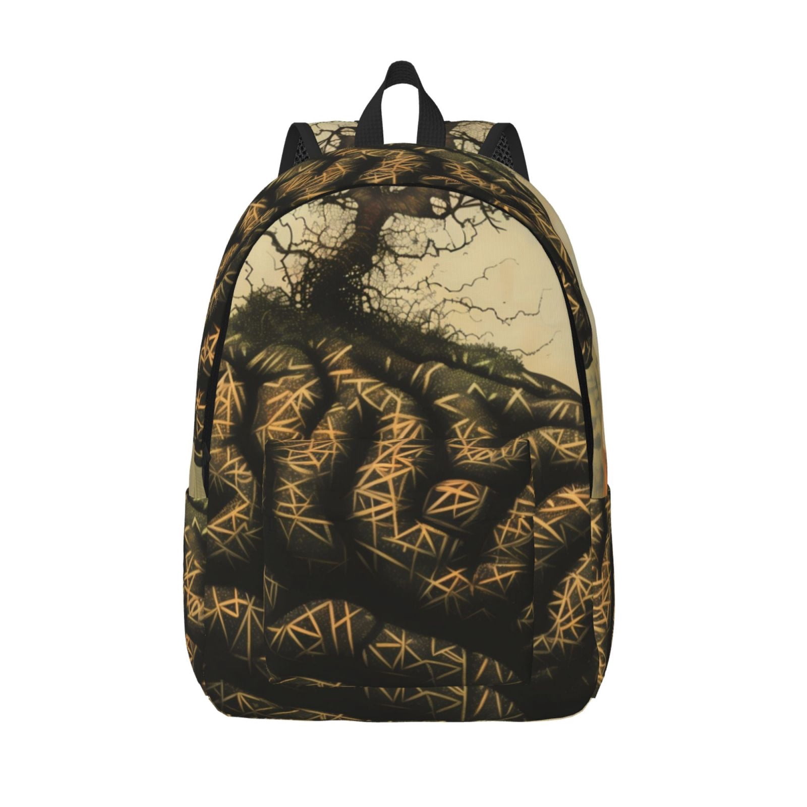 Bingfone Surreal Brain Tree Print Canvas College Laptop Backpack, Large ...