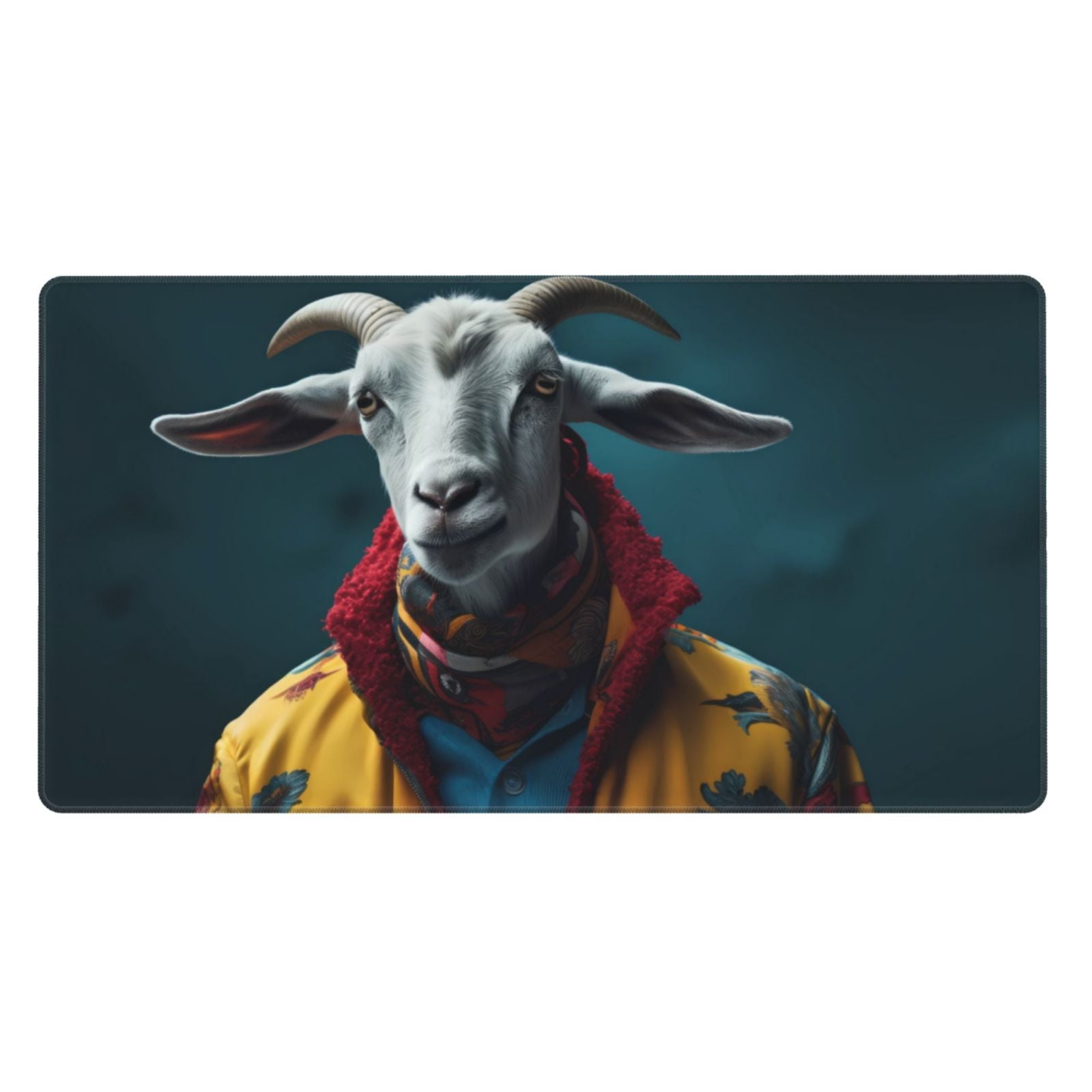 Bingfone Surrealist Goat Large Gaming Mouse Pad,Extended Desk Mousepad ...
