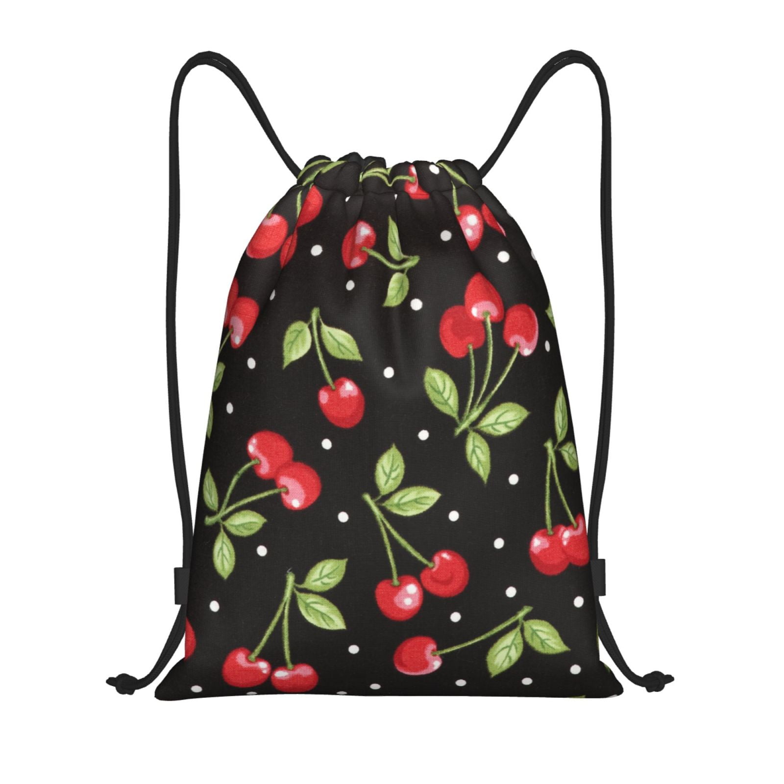 Bingfone Sweet Red Cherry Drawstrings Backpacks Bags For Men Women Gym ...
