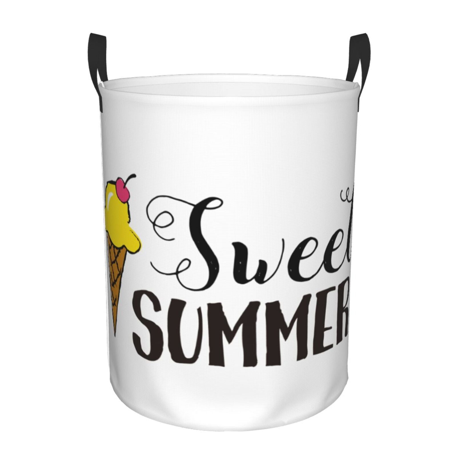 Bingfone Sweet Summer Waterproof Foldable Laundry Hamper Bucket With ...