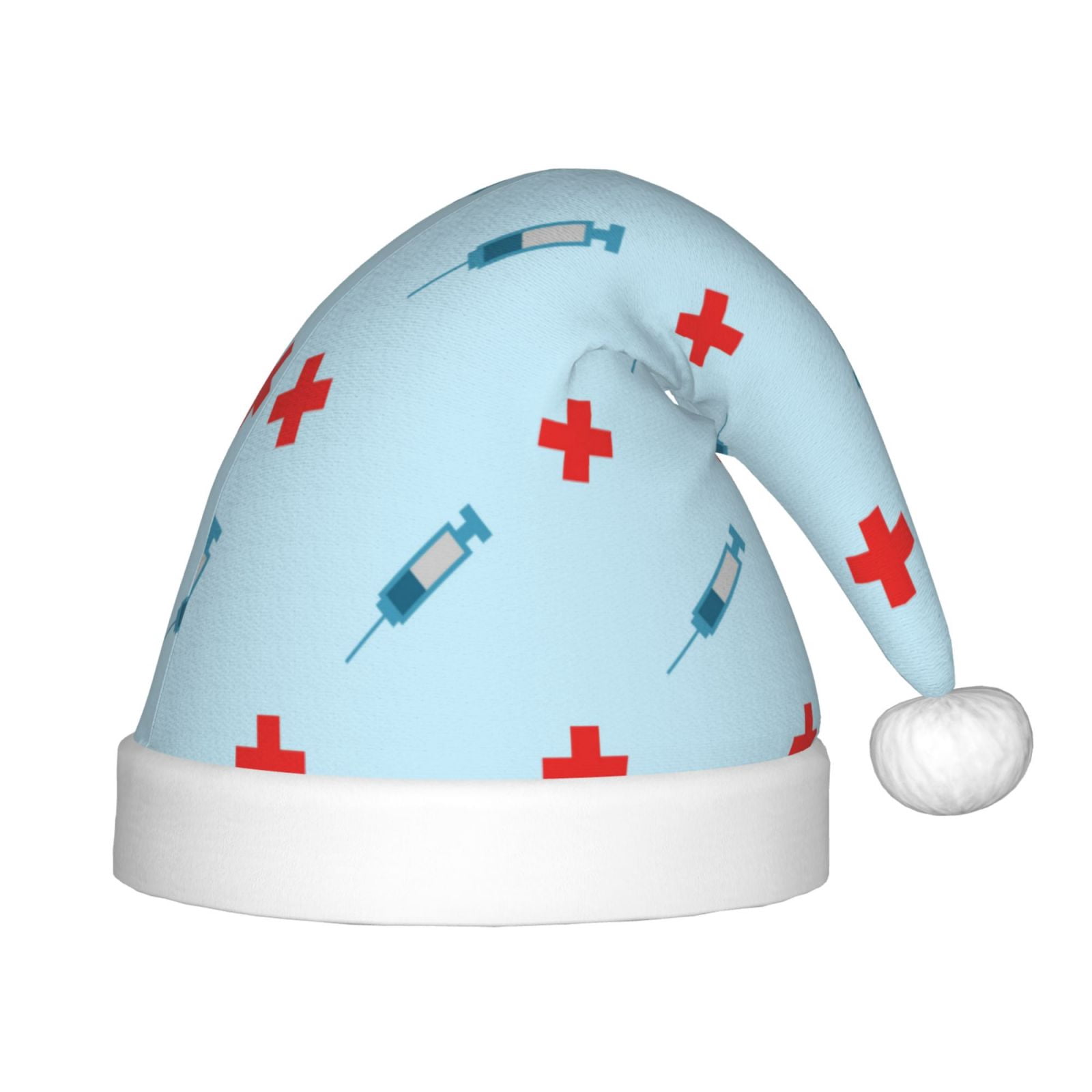 Bingfone Syringe And Red Cross for Kids Christmas Hat Santa Hat for ...