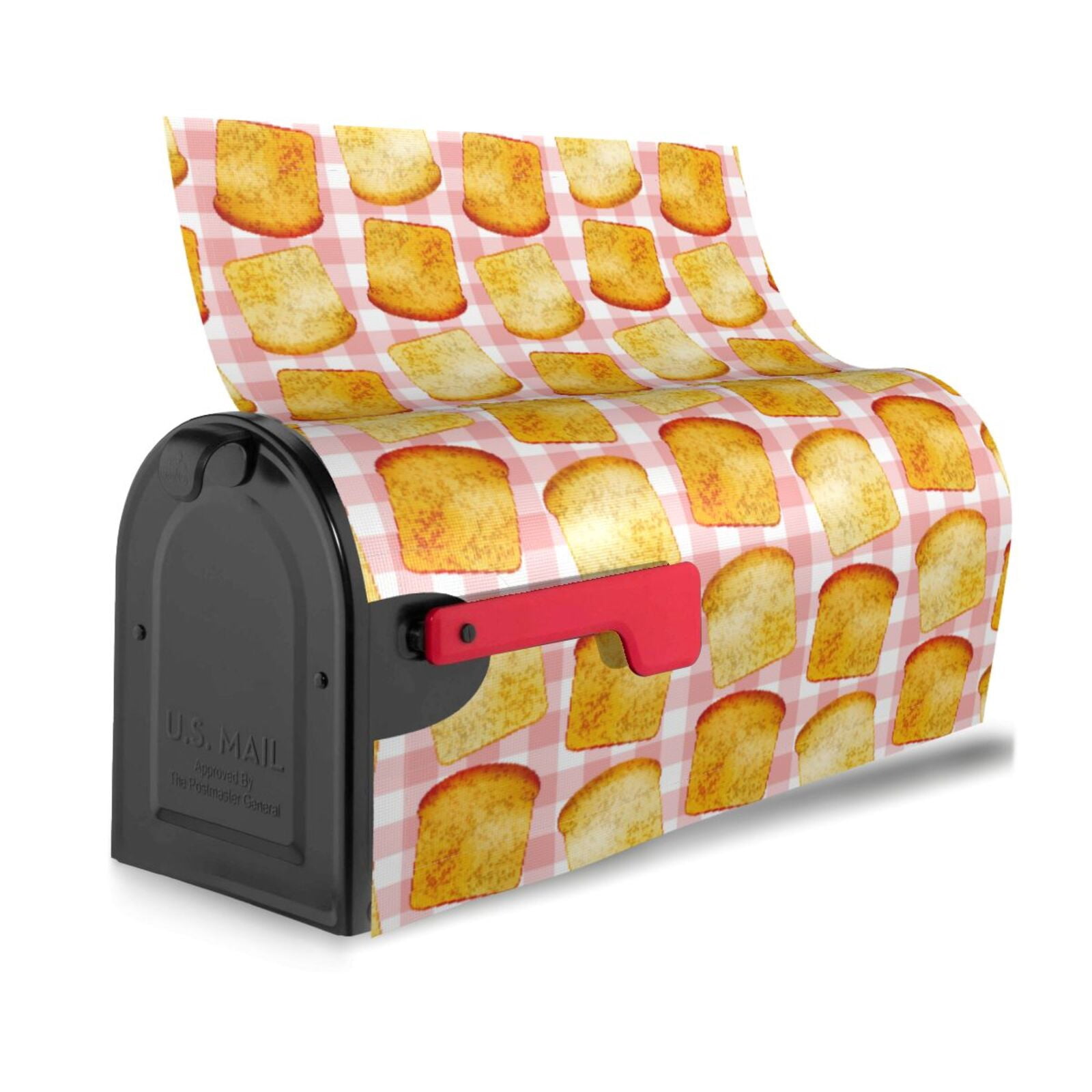 Bingfone Tasty Toasts Magnetic Mailbox Cover Standard Size for Garden ...