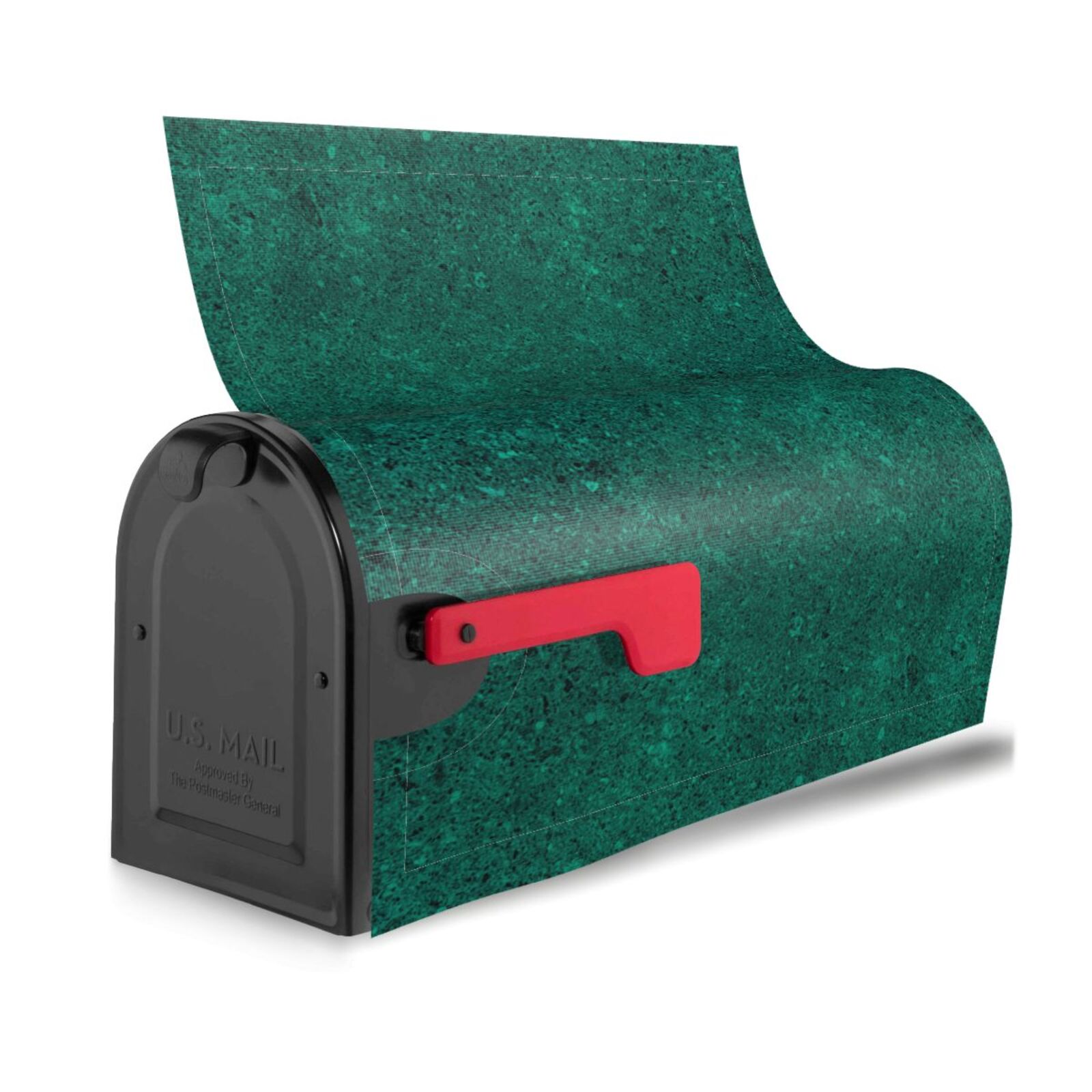 Bingfone Teal Marble Magnetic Mailbox Cover Standard Size for Garden ...