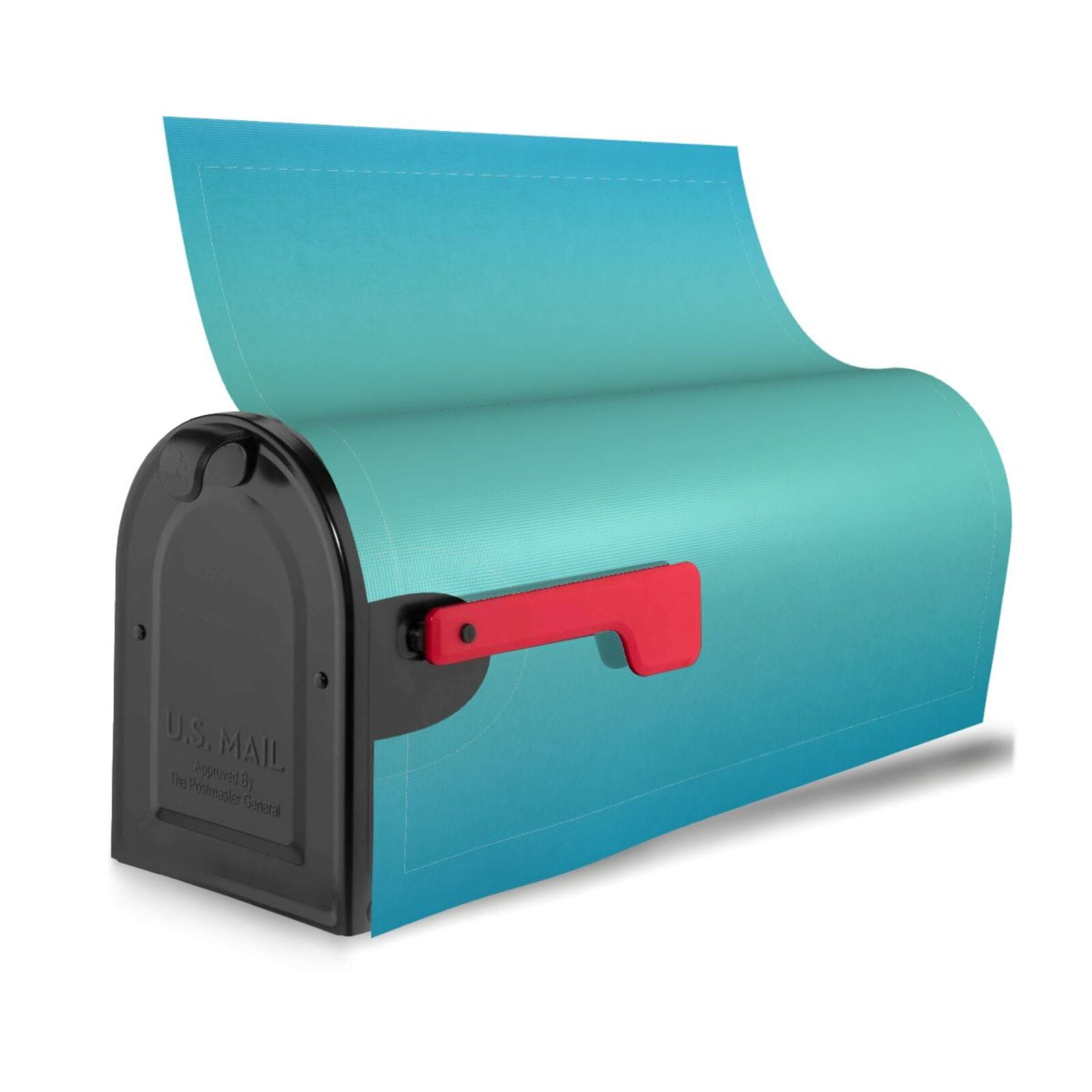 Bingfone Teal Turquoise Magnetic Mailbox Cover Standard Size for Garden ...