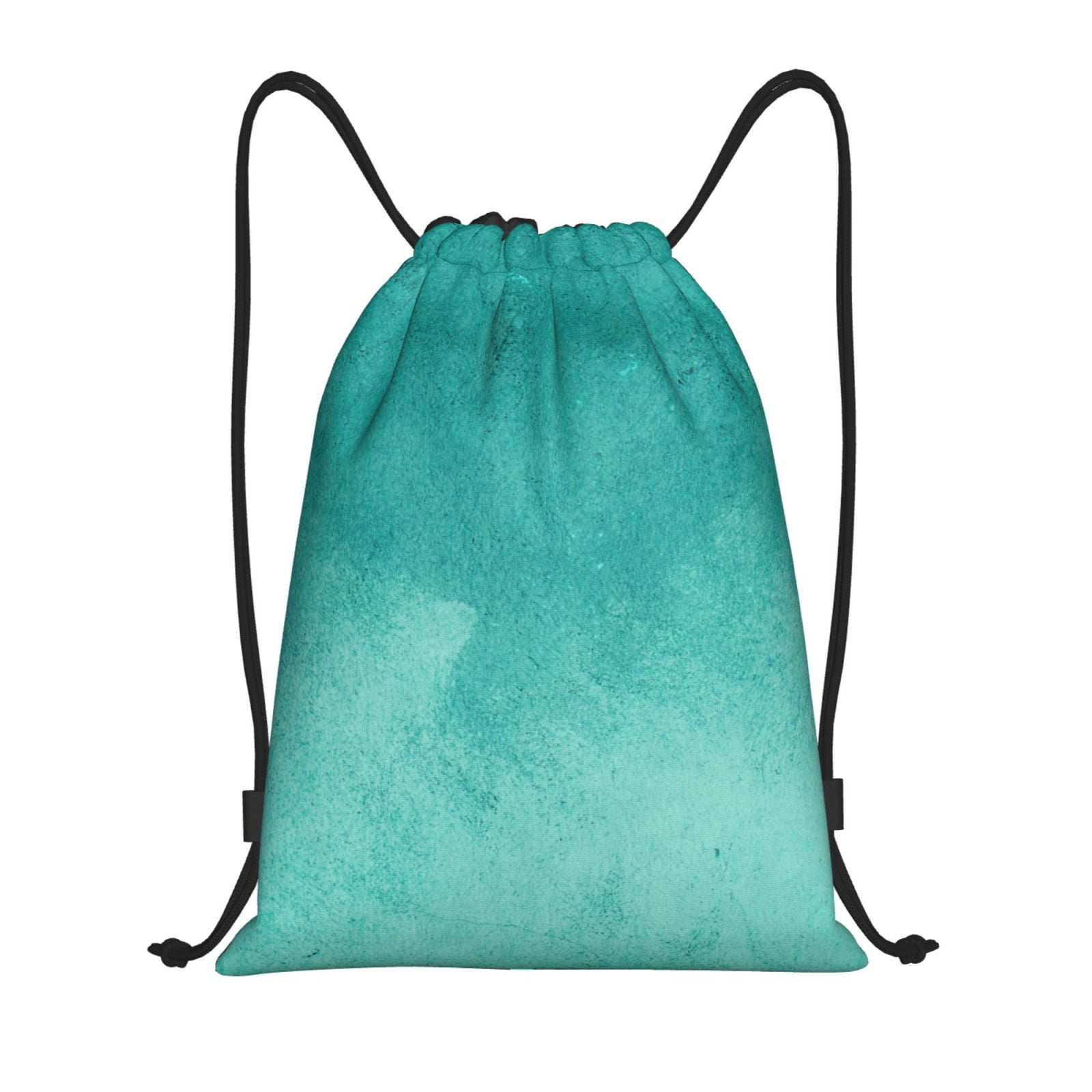 Bingfone Teal Turquoise1 Drawstrings Backpacks Bags for Men Women Gym ...