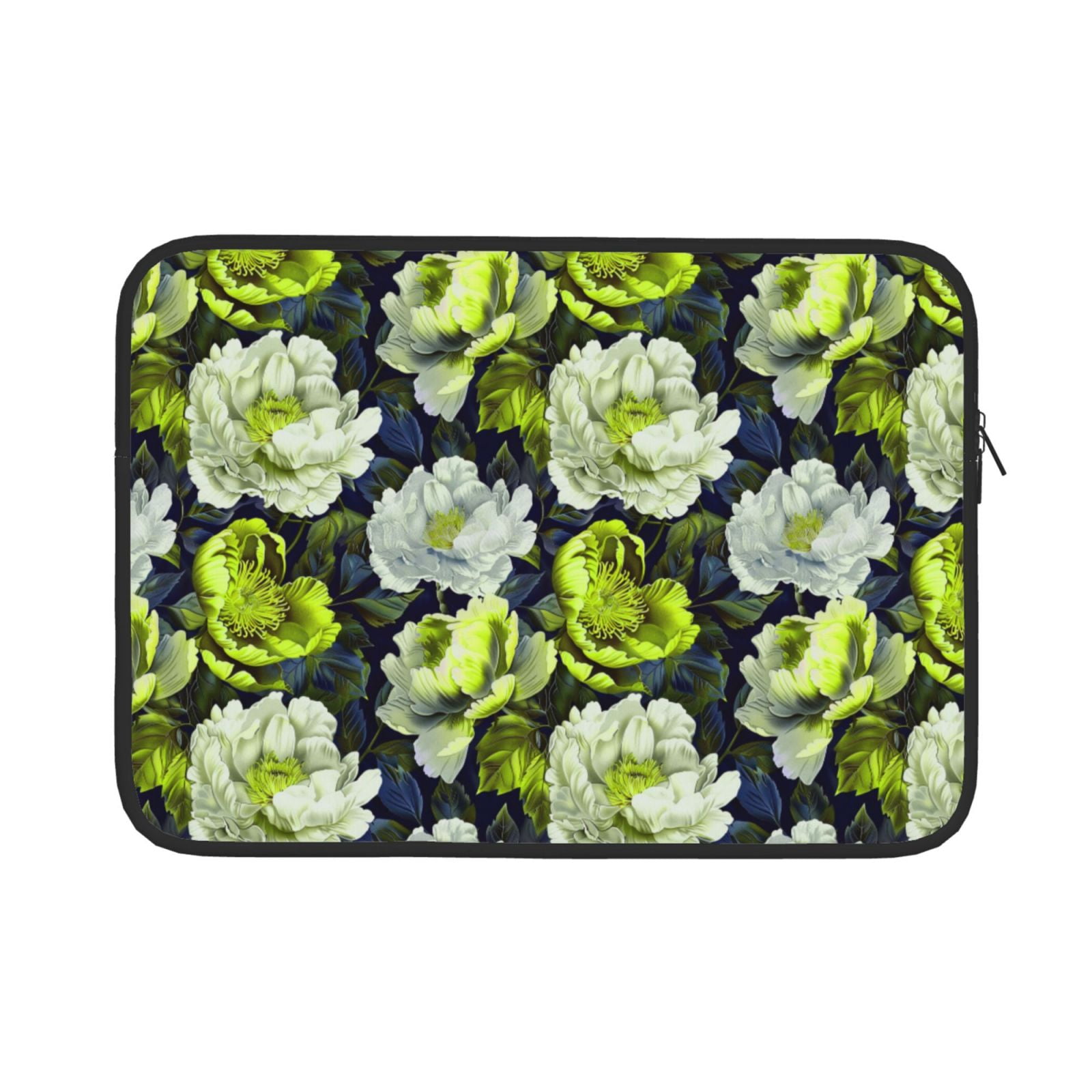 Bingfone Teal floral elegance Laptop Sleeve Case 13 inch , 360 ...