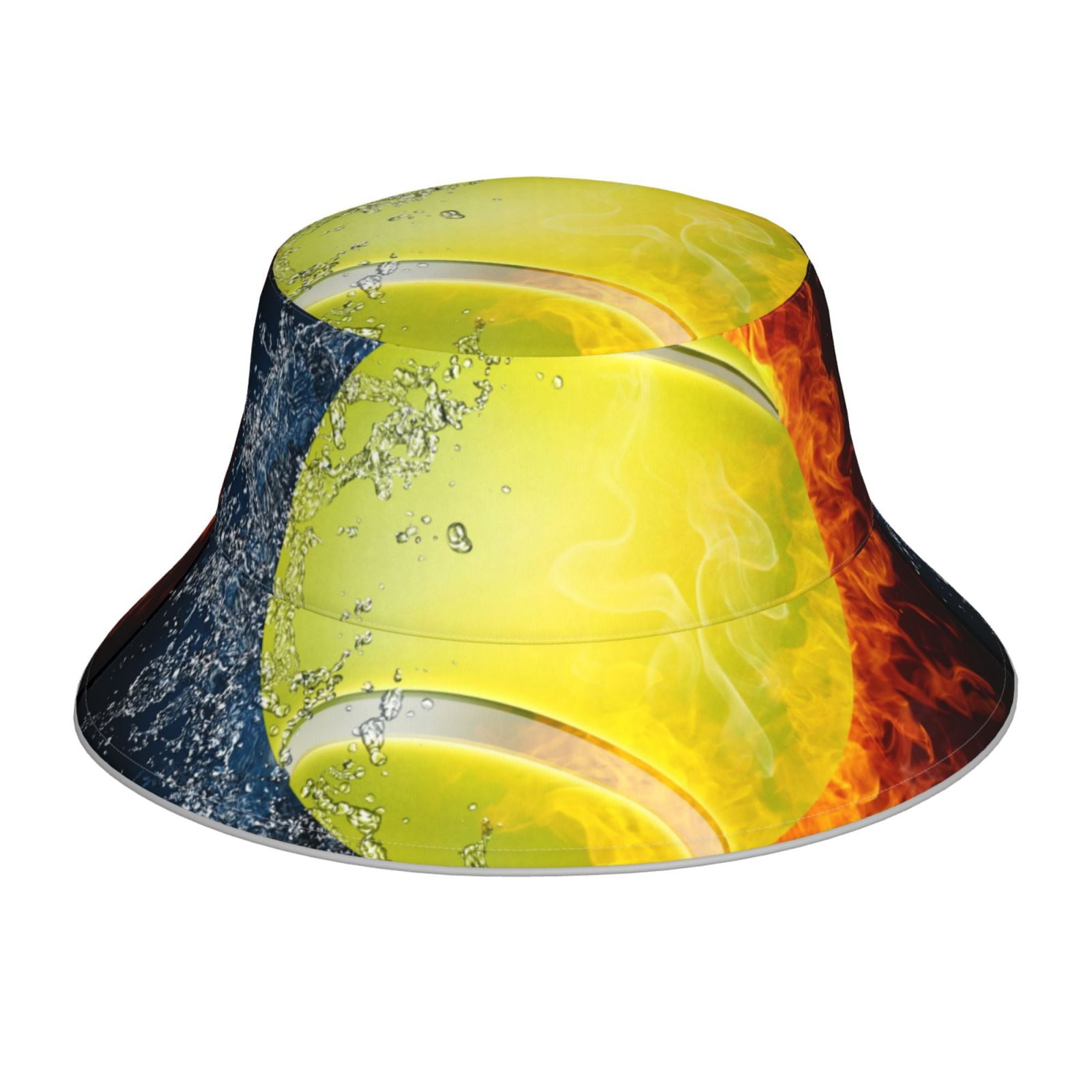 Bingfone Tennis Ball In Fire And Water Bucket Hat for Men Women ...