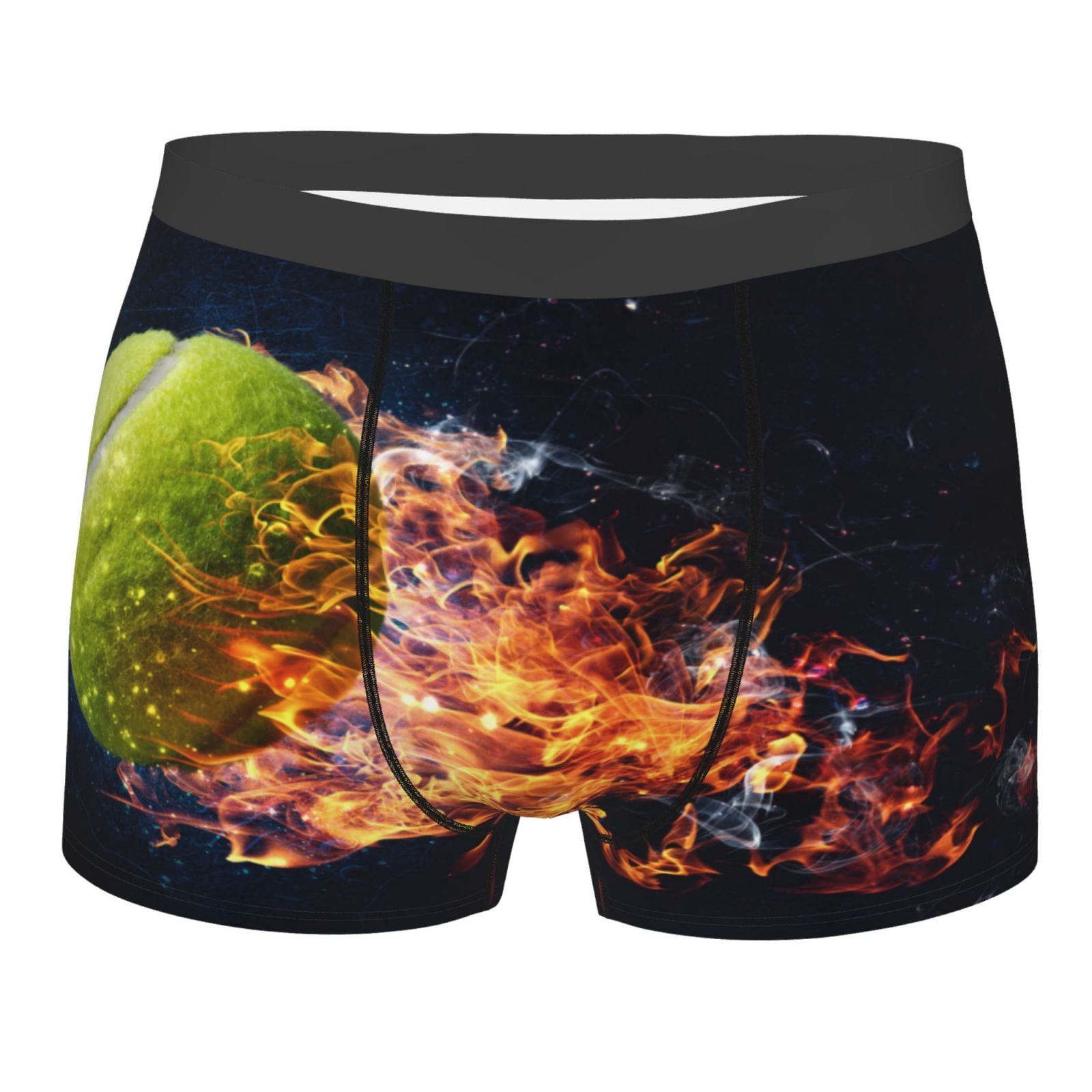 Bingfone Tennis Ball In Fire1 Men's Underwear - Casual Stretch Boxer ...
