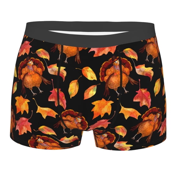 Bingfone Thanksgiving Turkey 1 Men's Underwear - Casual Stretch Boxer ...