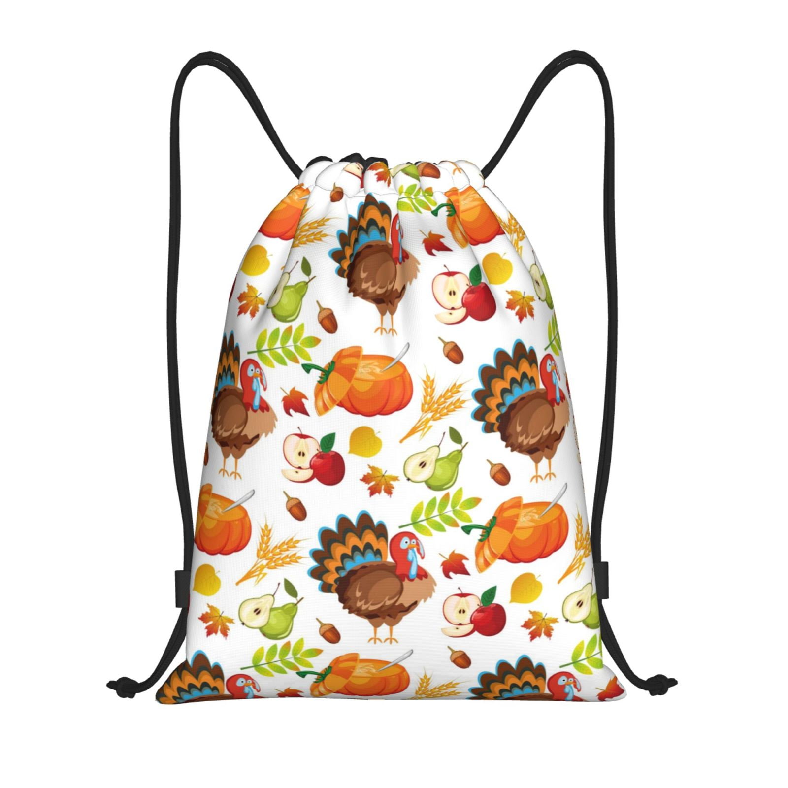 Bingfone Thanksgiving Turkey Drawstrings Backpacks Bags For Men Women ...