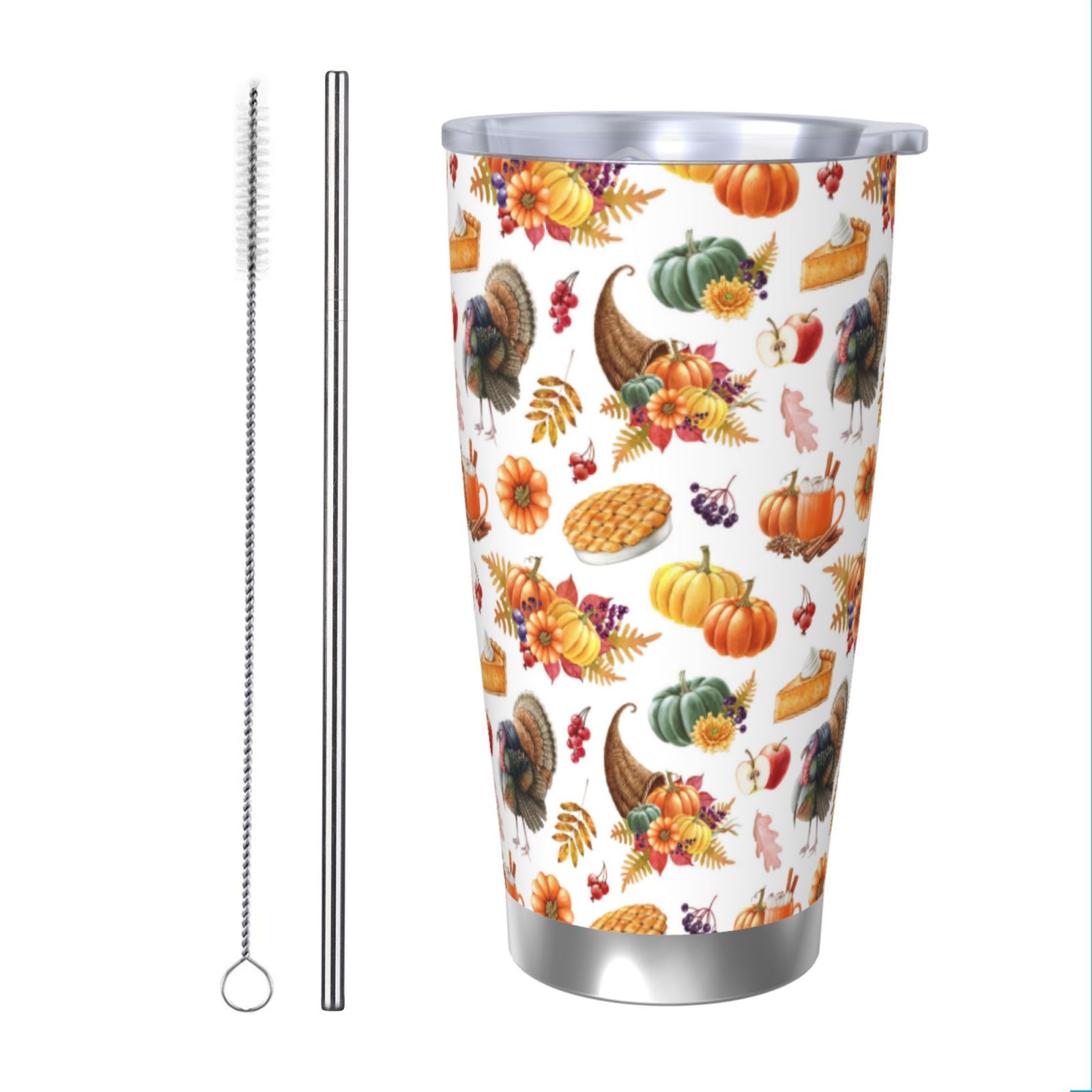 Bingfone Thanksgiving Turkeys 1 for 20 Oz Stainless Steel Travel Mug ...