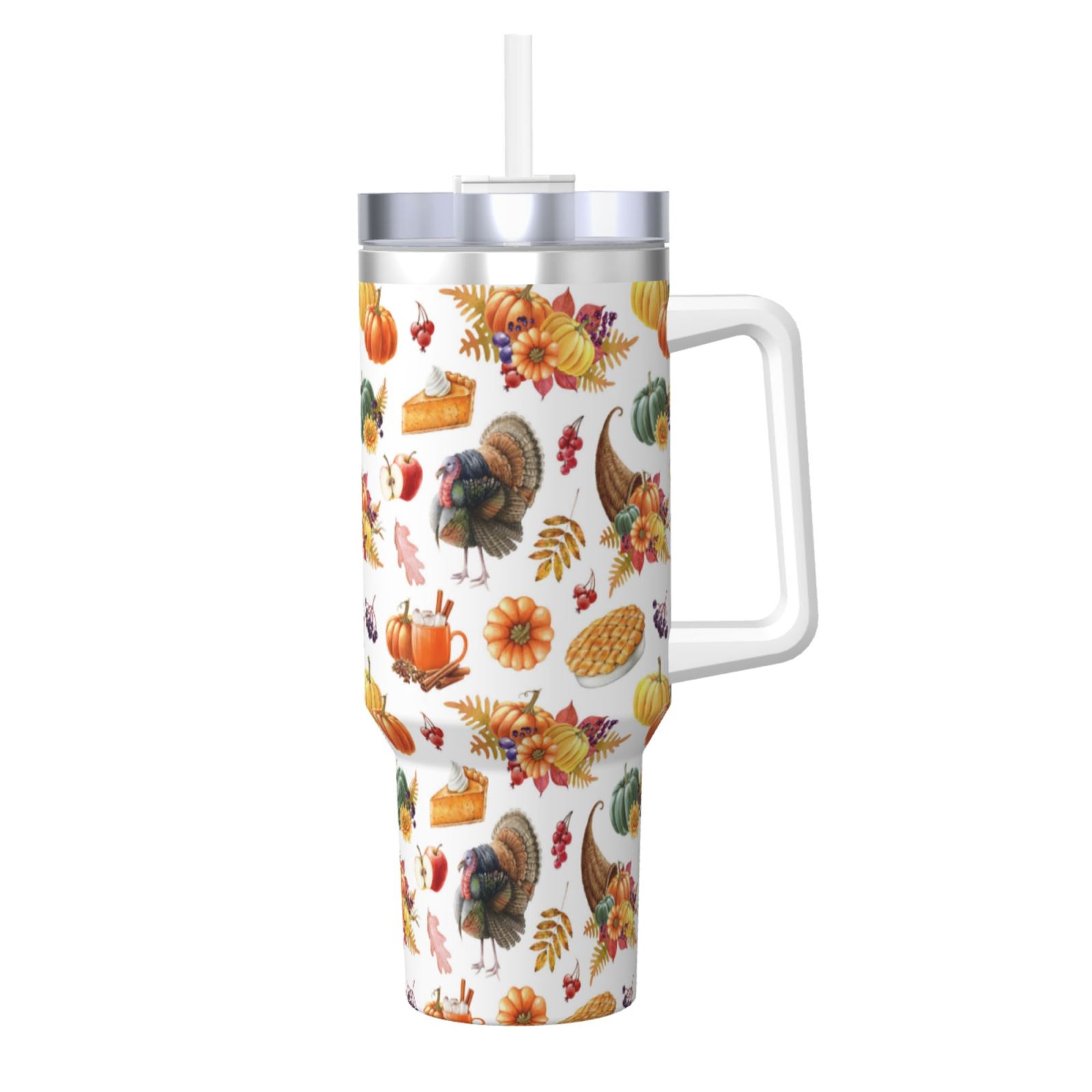 Bingfone Thanksgiving Turkeys 1 for 40 Oz Stainless Steel Travel Mug ...