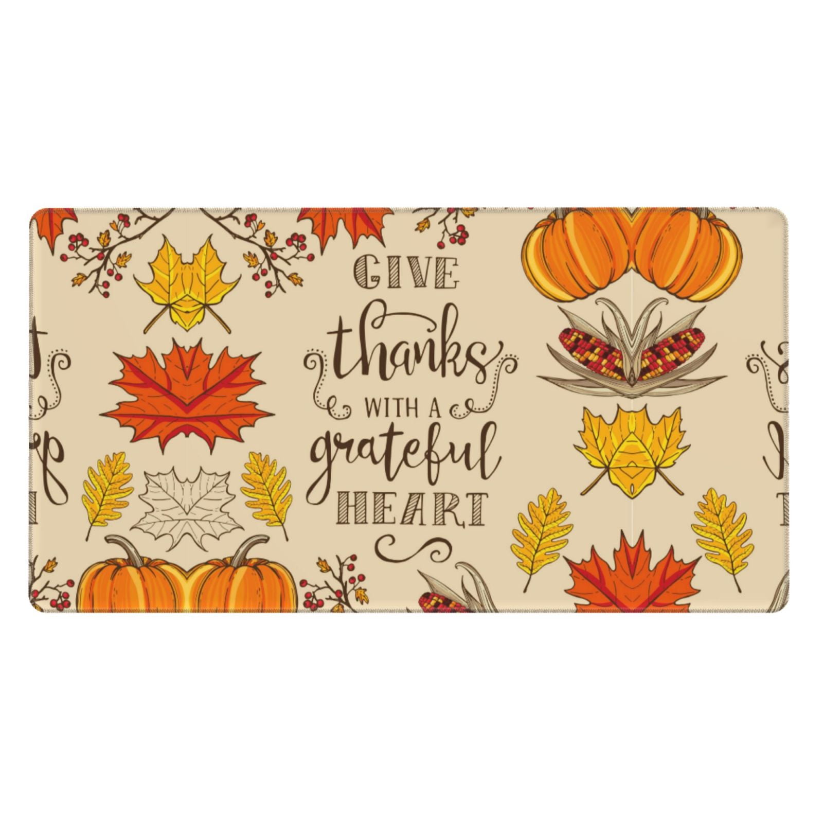 Bingfone Thanksgiving With A Grateful Heart Large Gaming Mouse Pad ...