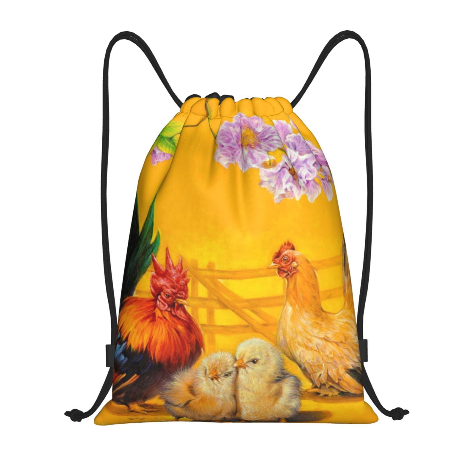 Bingfone The Chicken Family Drawstrings Backpacks Bags For Men Women ...