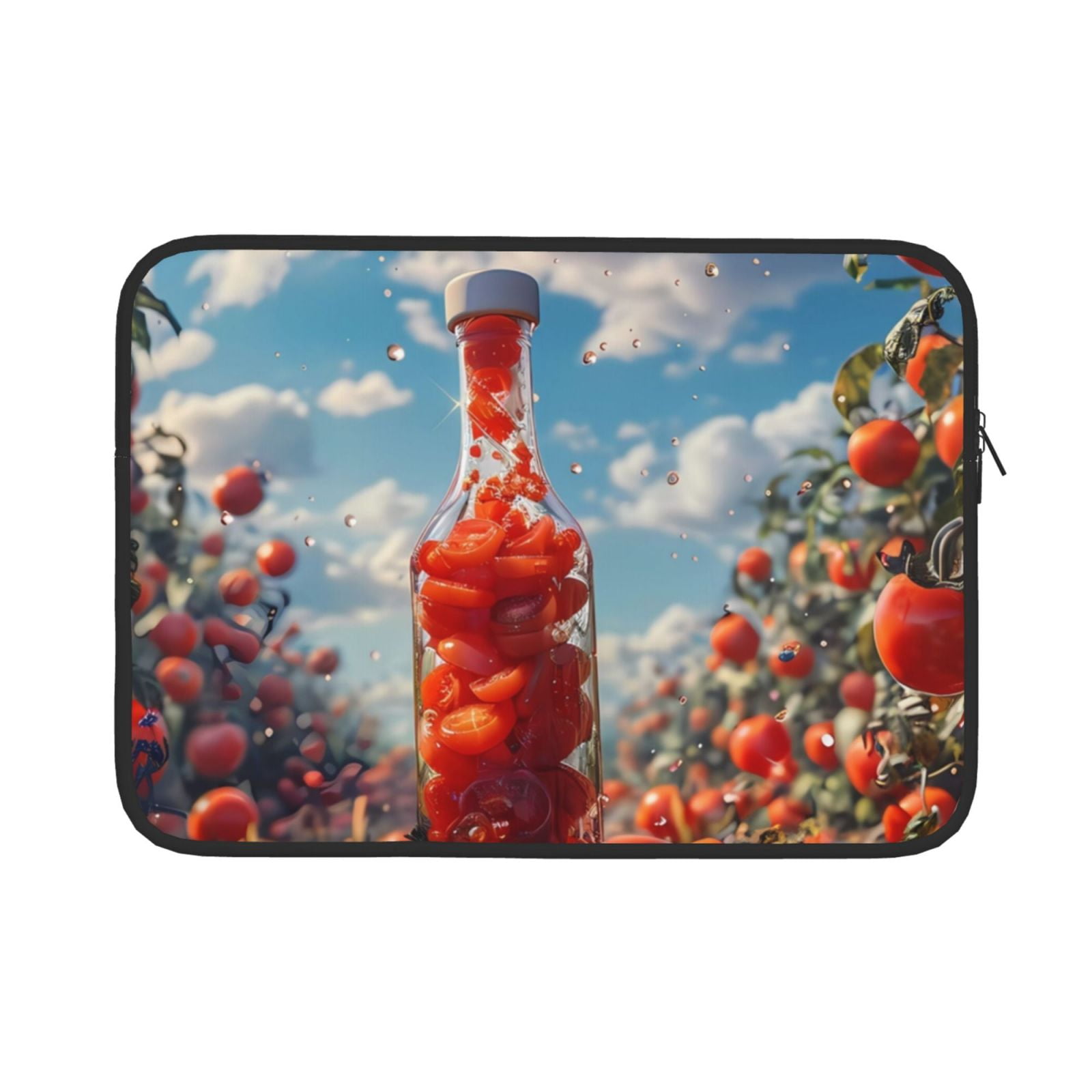 Bingfone Tomato Field Bottle Laptop Sleeve Case 15 inch , 360 ...
