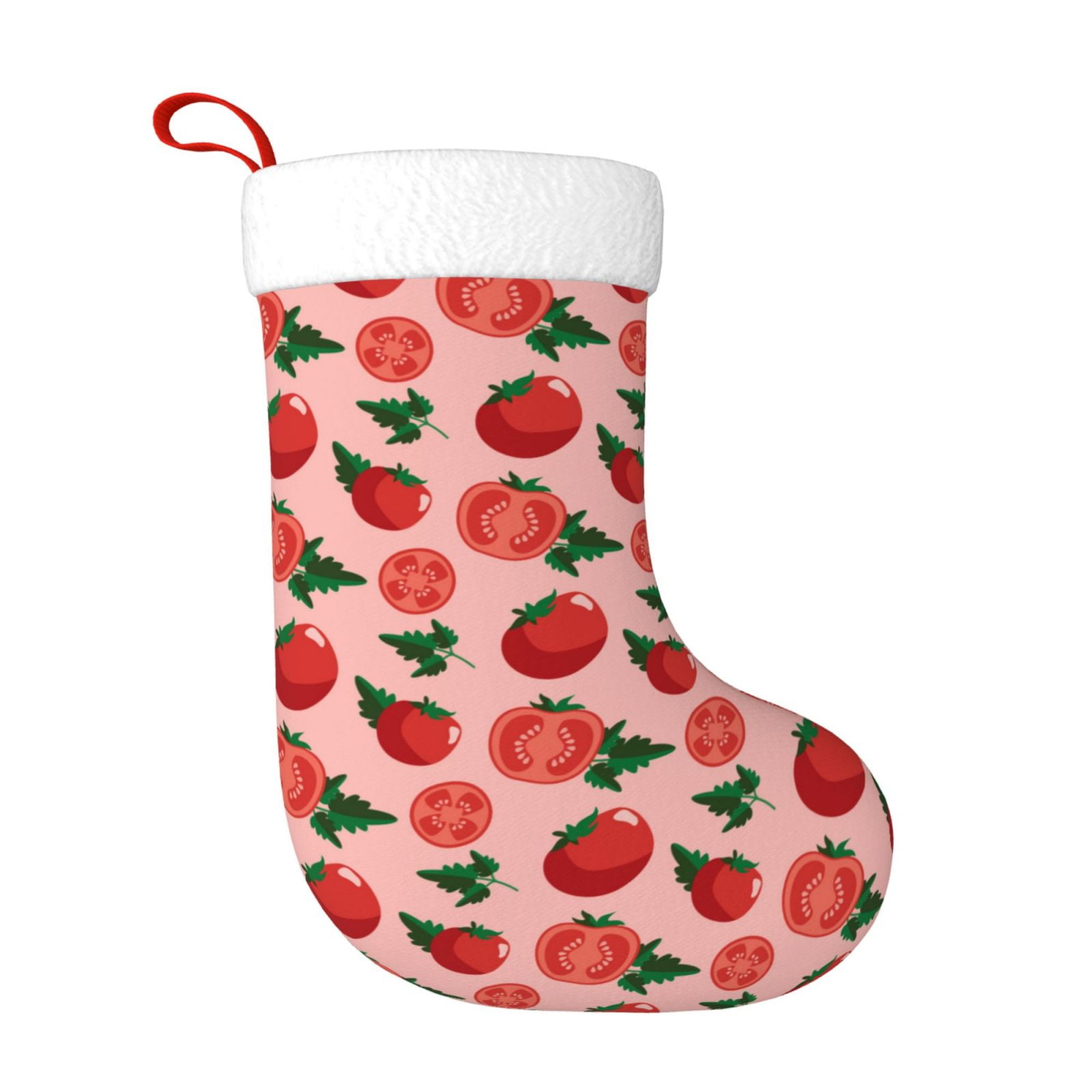 Bingfone Tomatoes Print Personalized Christmas Stocking - Snowman ...