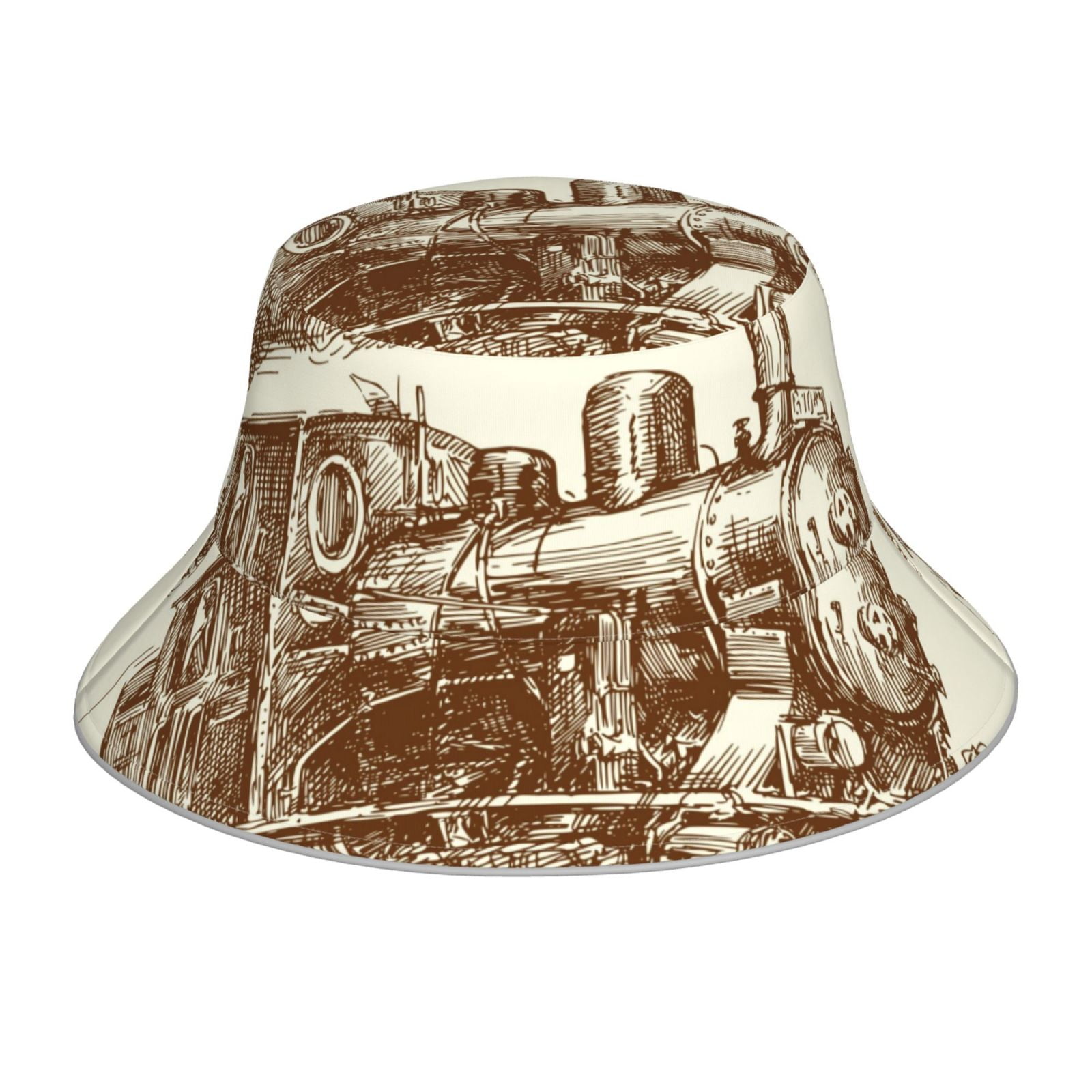 Bingfone Train Bucket Hat for Men Women,Packable Reversible Printed Sun ...