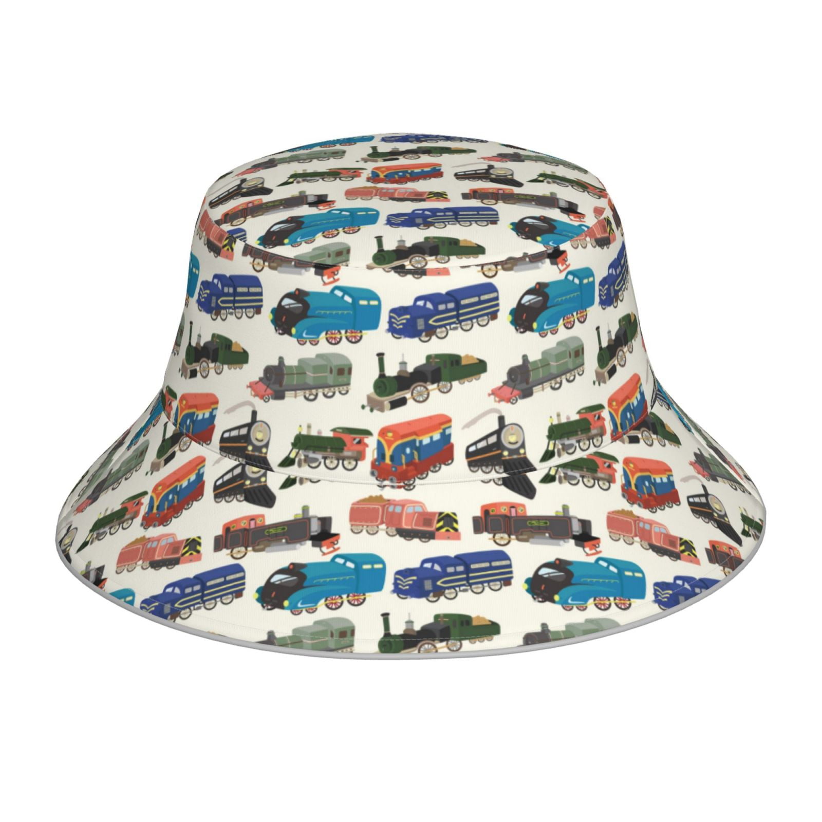 Bingfone Train Bucket Hat for Men Women,Packable Reversible Printed Sun ...