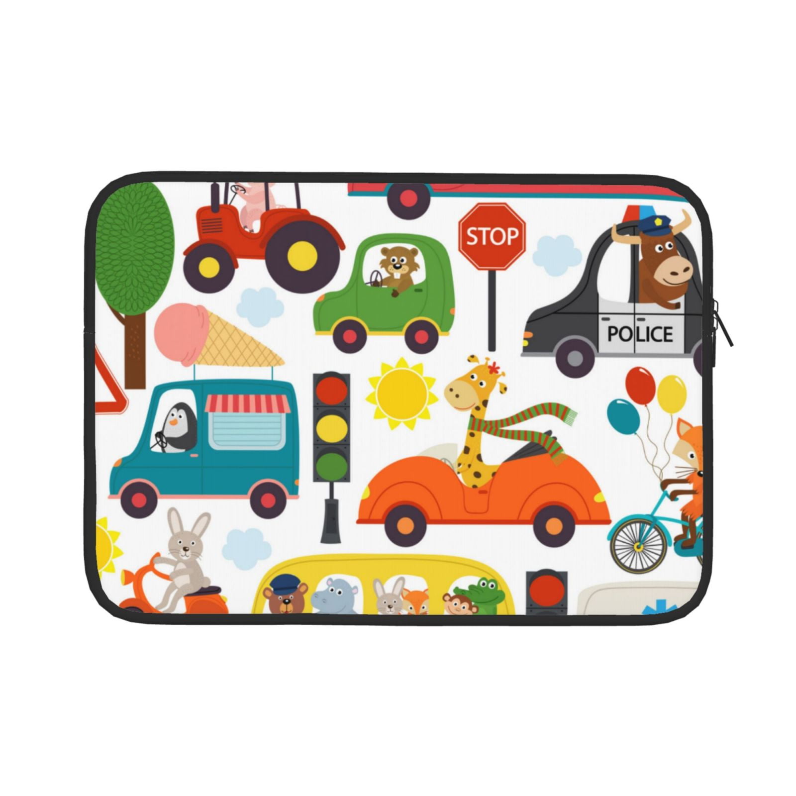 Bingfone Transports With Animals Laptop Sleeve Case 13 Inch, 360 ...
