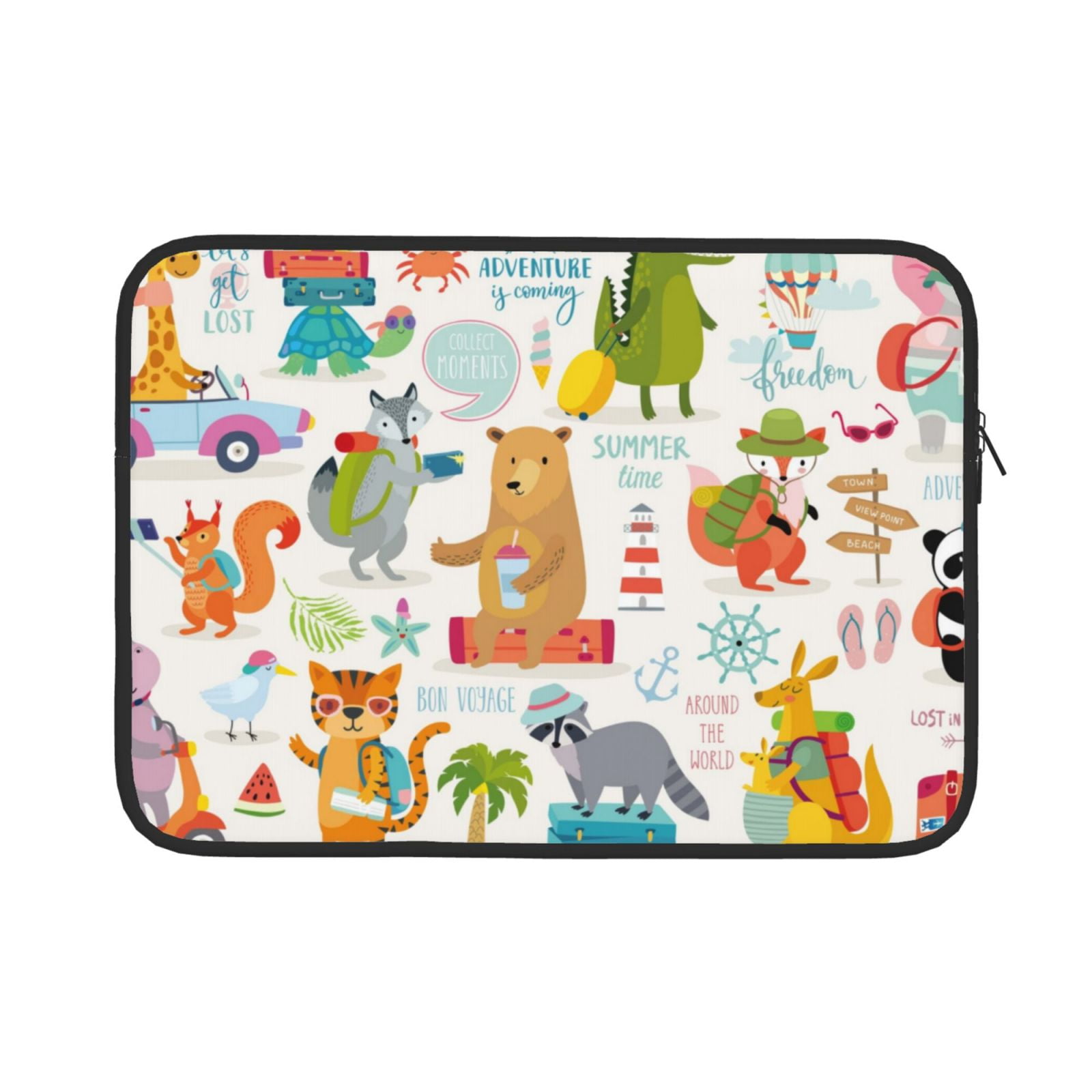 Bingfone Travel Animals Laptop Sleeve Case 15 inch , 360° Protective ...