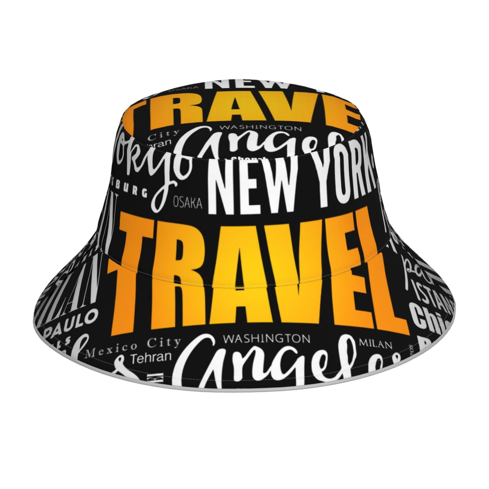 Bingfone Travel Bucket Hat For Men Women,Packable Reversible Printed ...