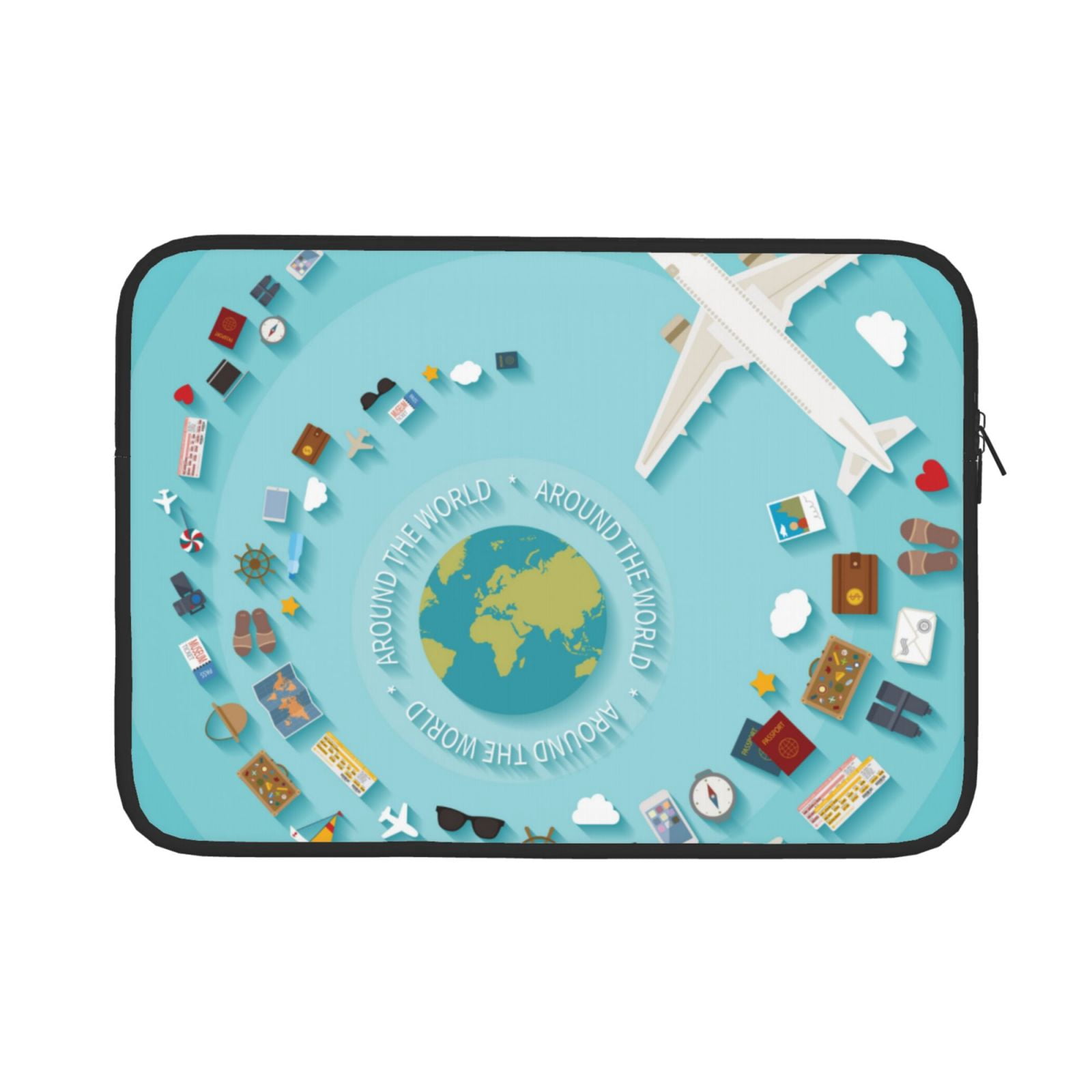 Bingfone Travelling On Airplane Laptop Sleeve Case 15 Inch, 360 ...