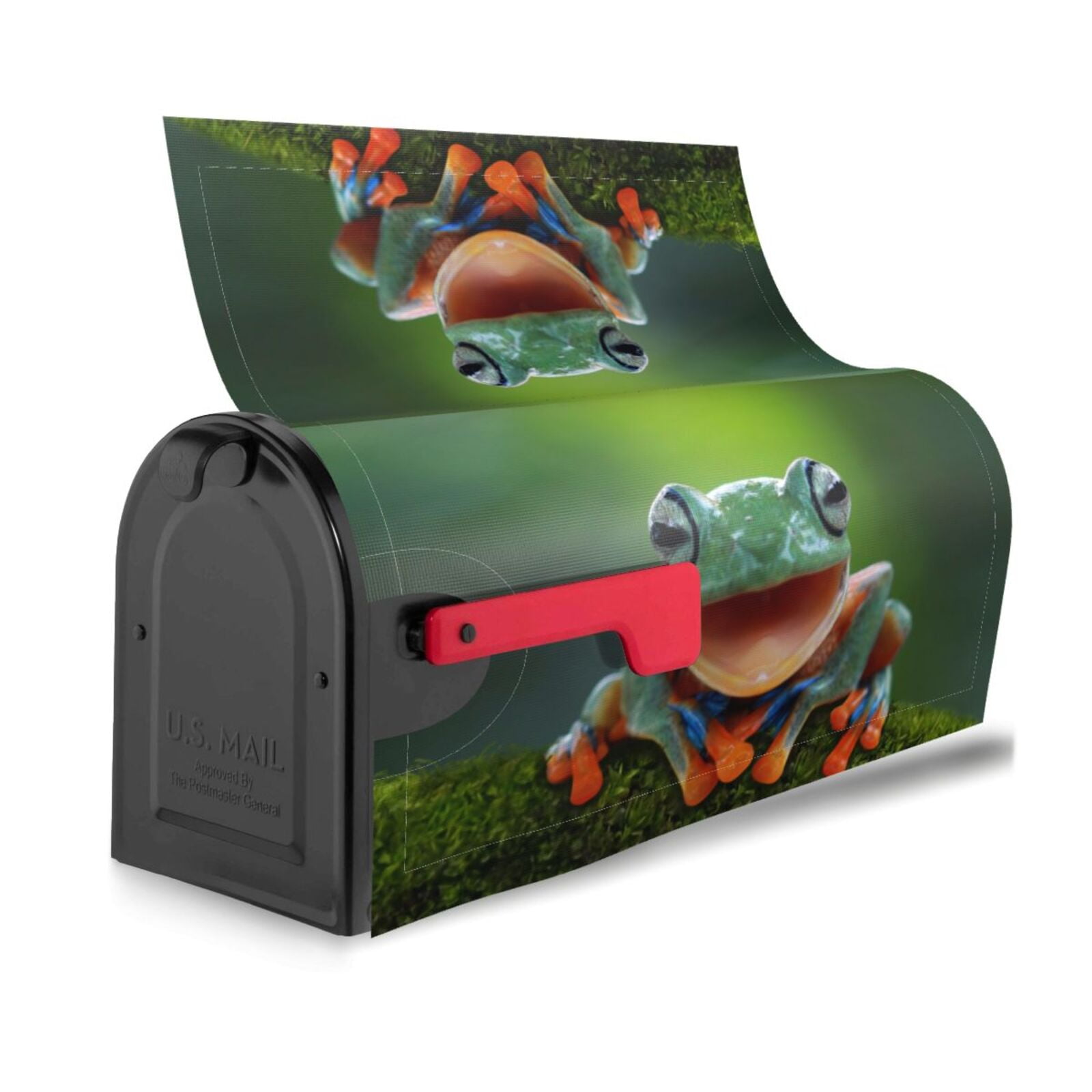 Bingfone Tree Frog Magnetic Mailbox Cover Standard Size for Garden Yard ...