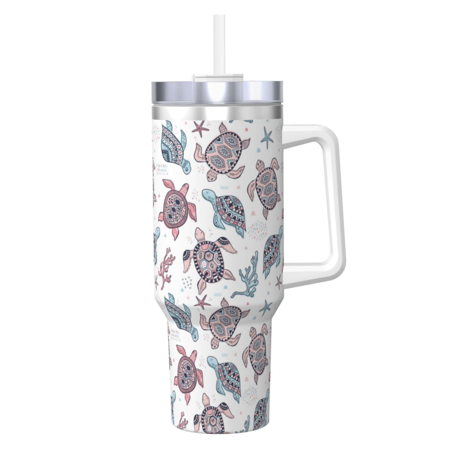 Bingfone Tribal Style Turtle for 40 Oz Stainless Steel Travel Mug ...