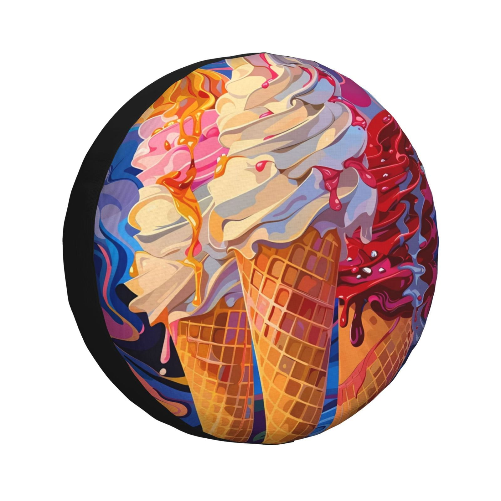 Bingfone Trio Of Dripping Cones Spare Tire Cover Weatherproof Universal ...