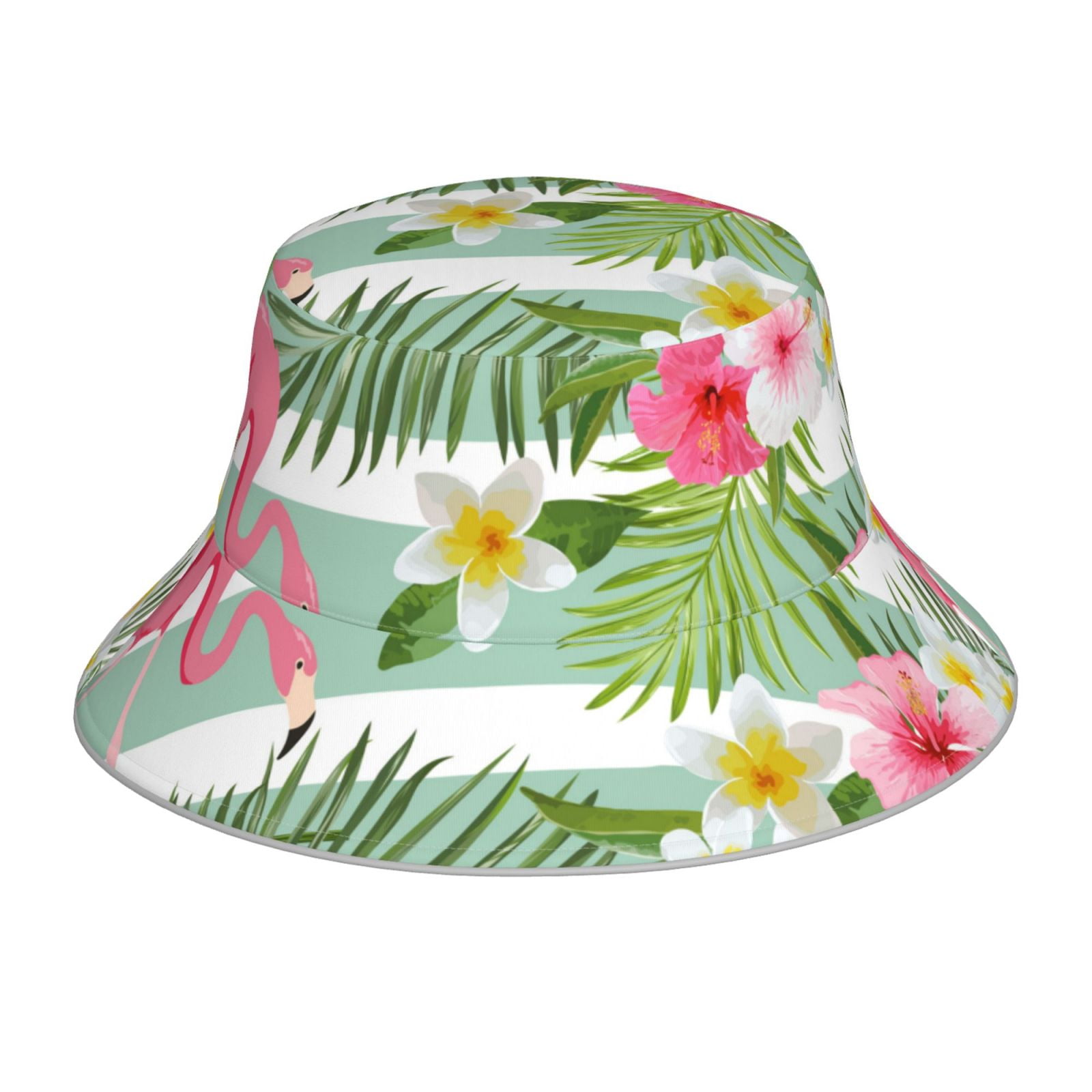Bingfone Tropical Flamingo Bucket Hat For Men Women,Packable Reversible ...