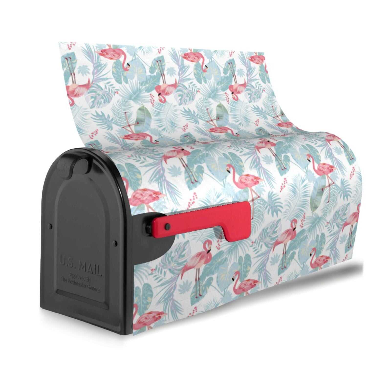 Bingfone Tropical Flamingo Magnetic Mailbox Cover Standard Size for ...