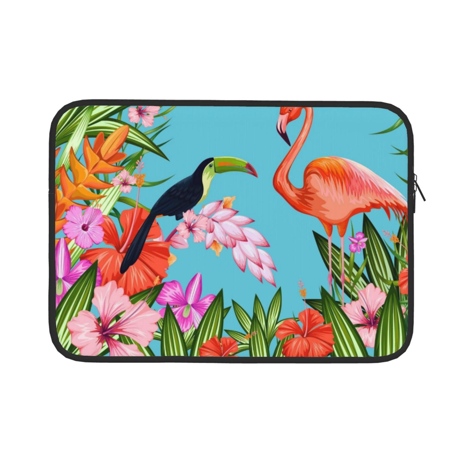 Bingfone Tropical Jungle Flamingo Laptop Sleeve Case 15 Inch, 360 ...