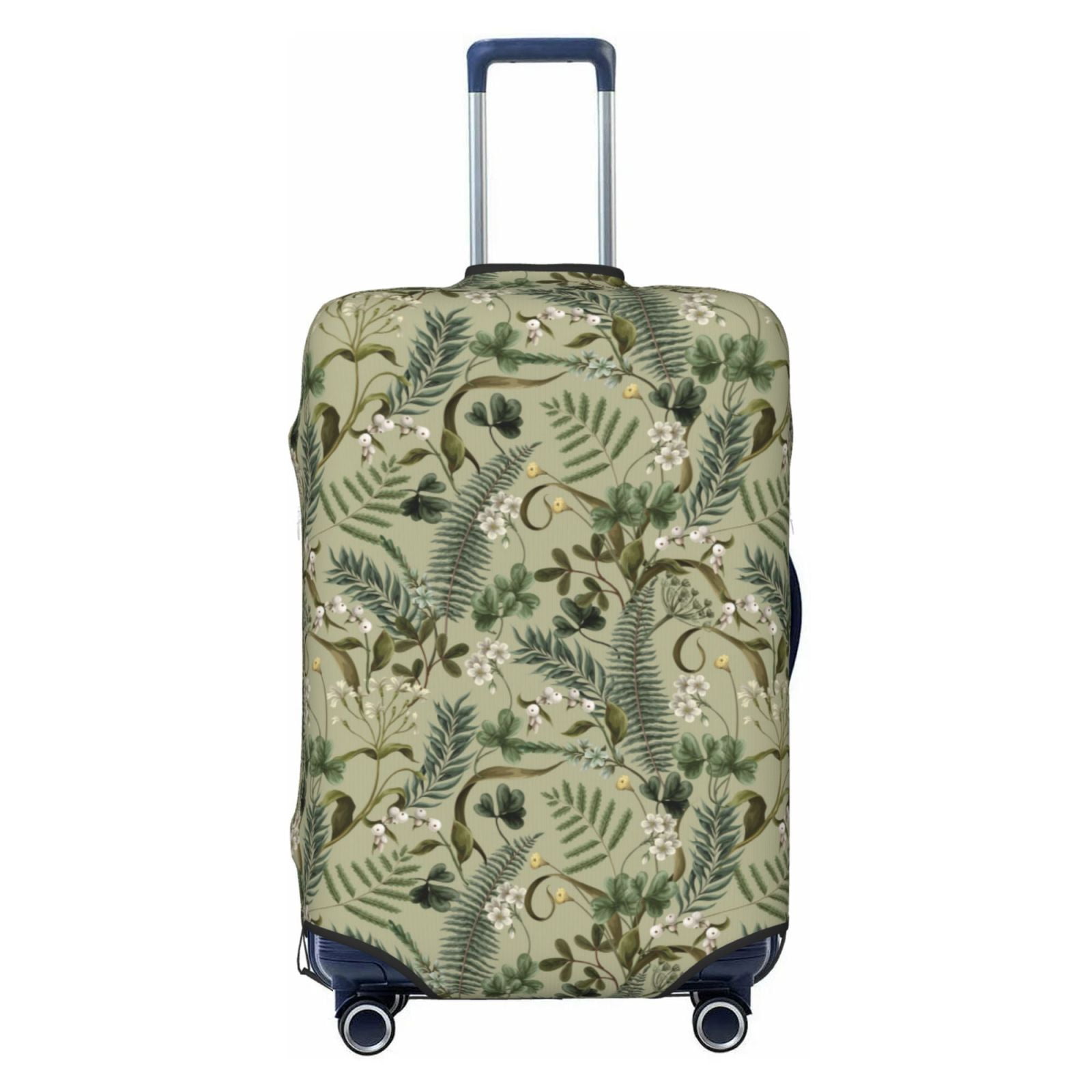 Bingfone Tropical Plants Green Luggage Cover Washable Suitcase Cover ...