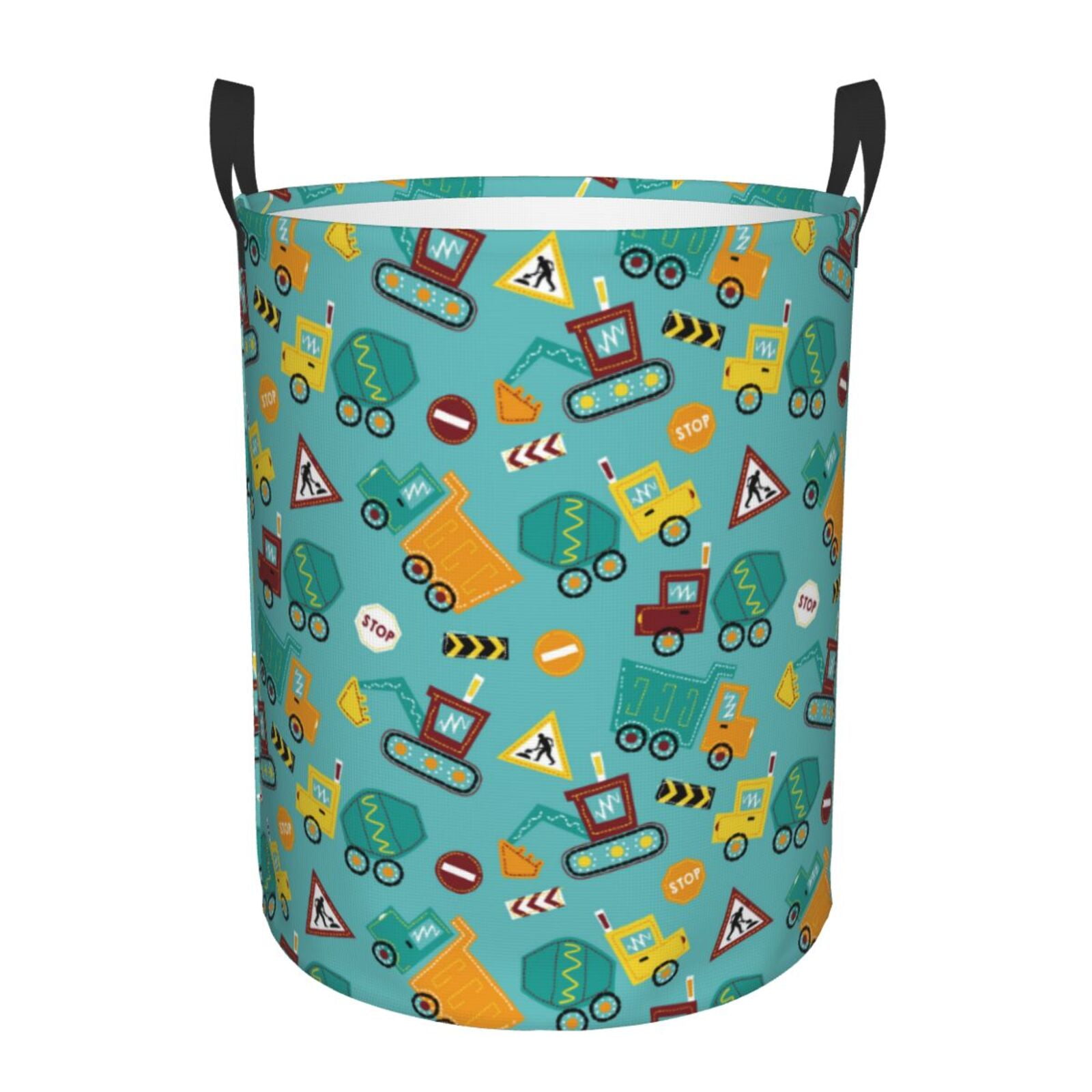 Bingfone Trucks And Excavators Waterproof Foldable Laundry Hamper ...