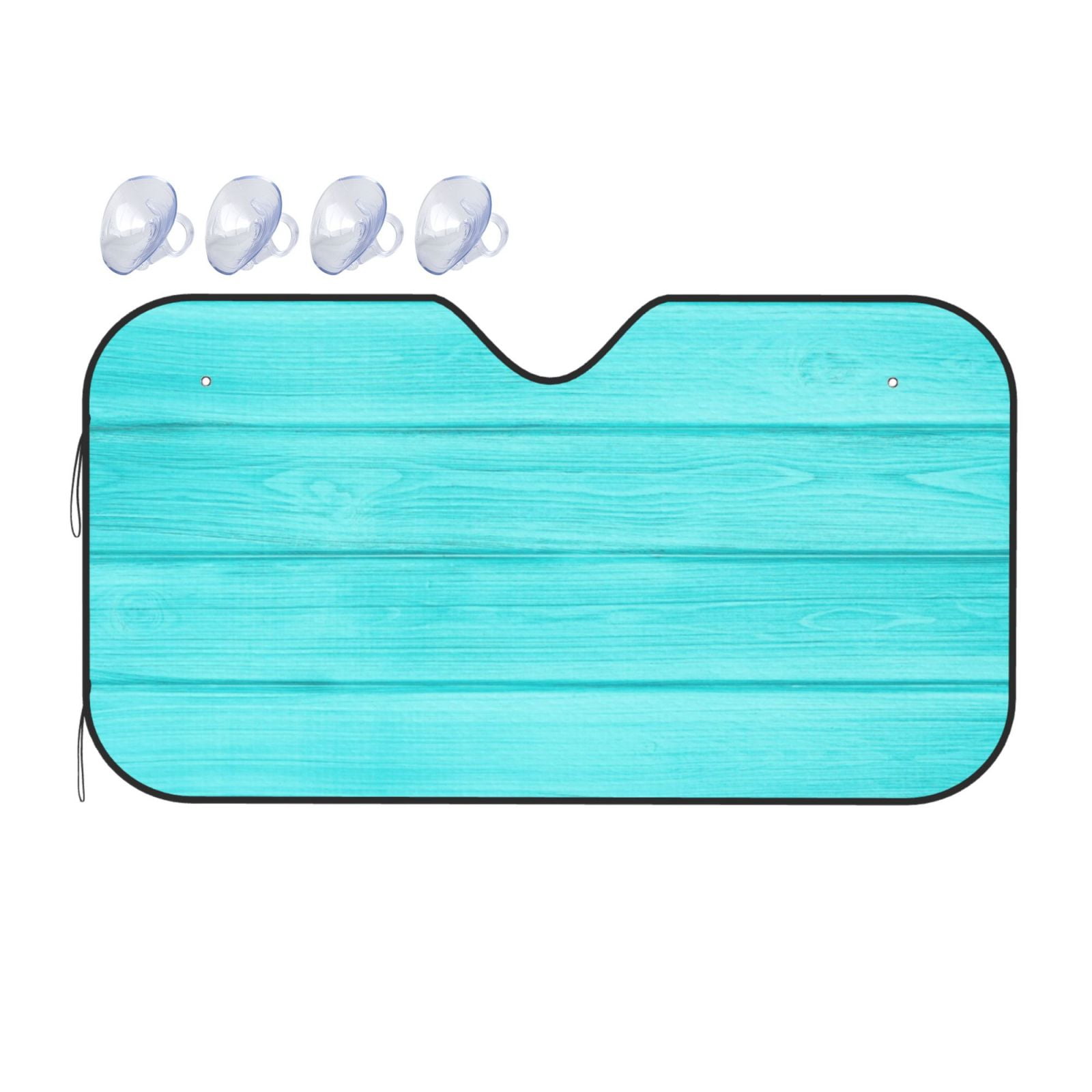 Bingfone Turquoise Wooden Car Windshield Sunshade,Sun Foldable Sun ...