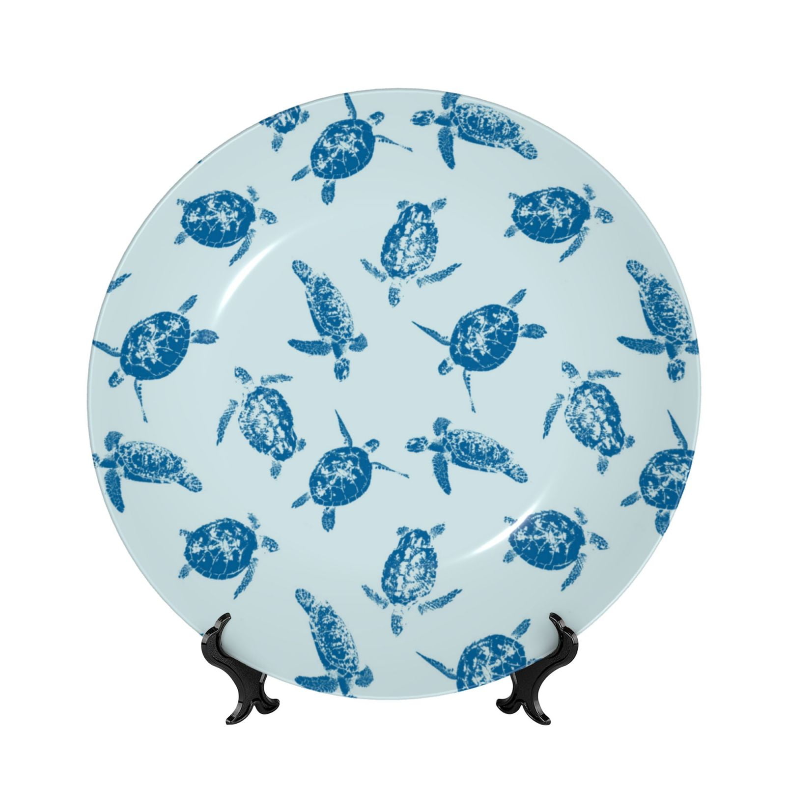 Bingfone Turtle Print Bone China Dinner Decorative Plates,Handmade ...