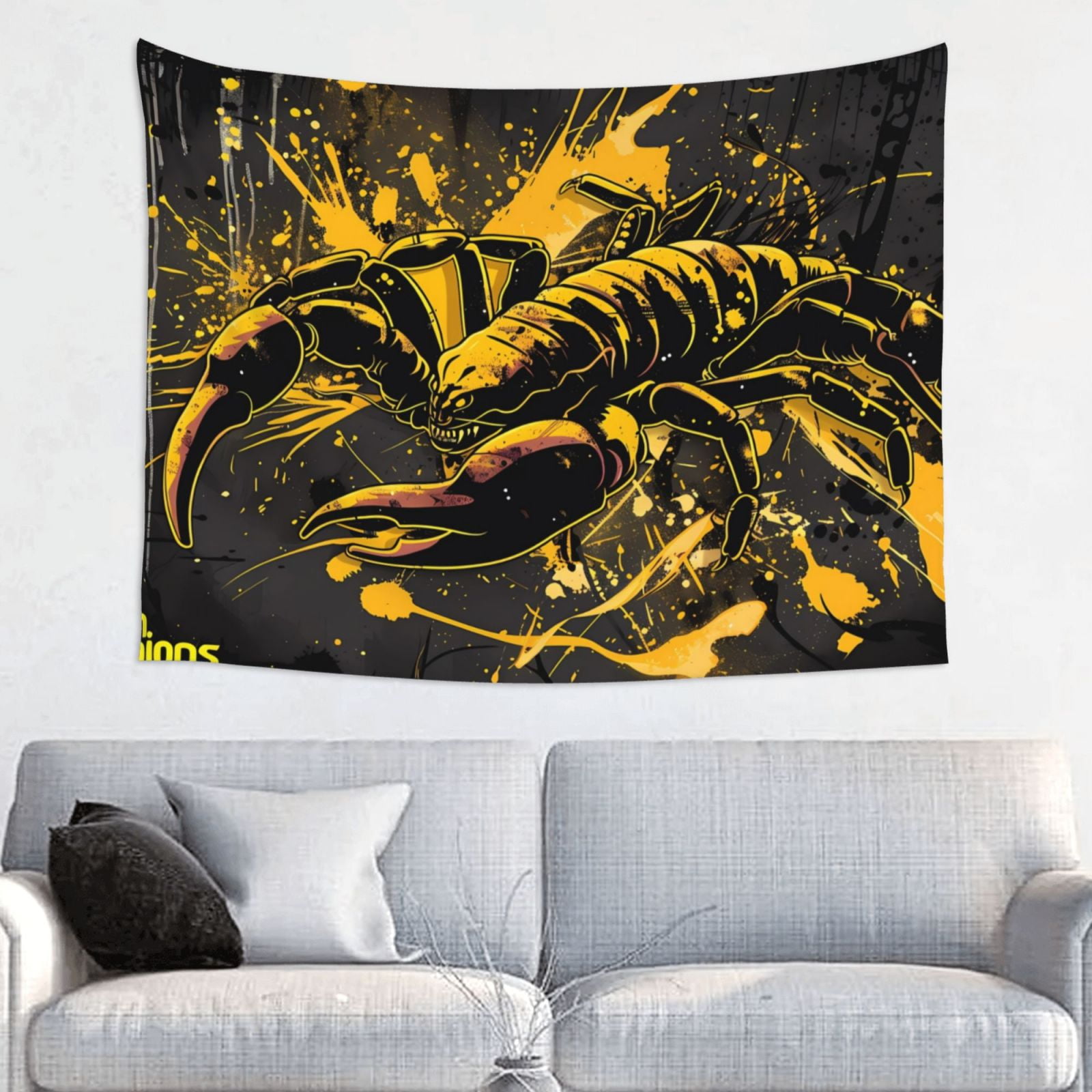 Bingfone Urban Graffiti Scorpion Illustration Tapestry Wall Hanging ...