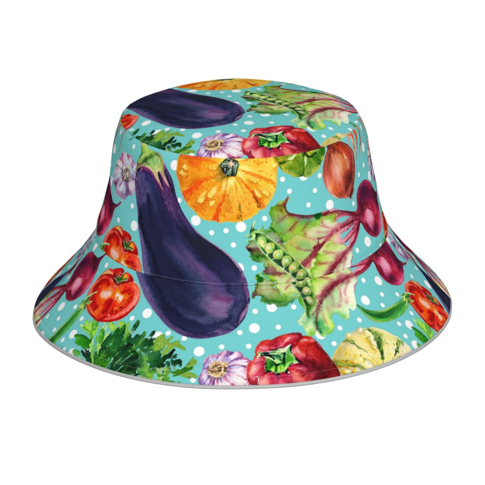 Bingfone Vegetable Bucket Hat For Men Women,Packable Reversible Printed ...