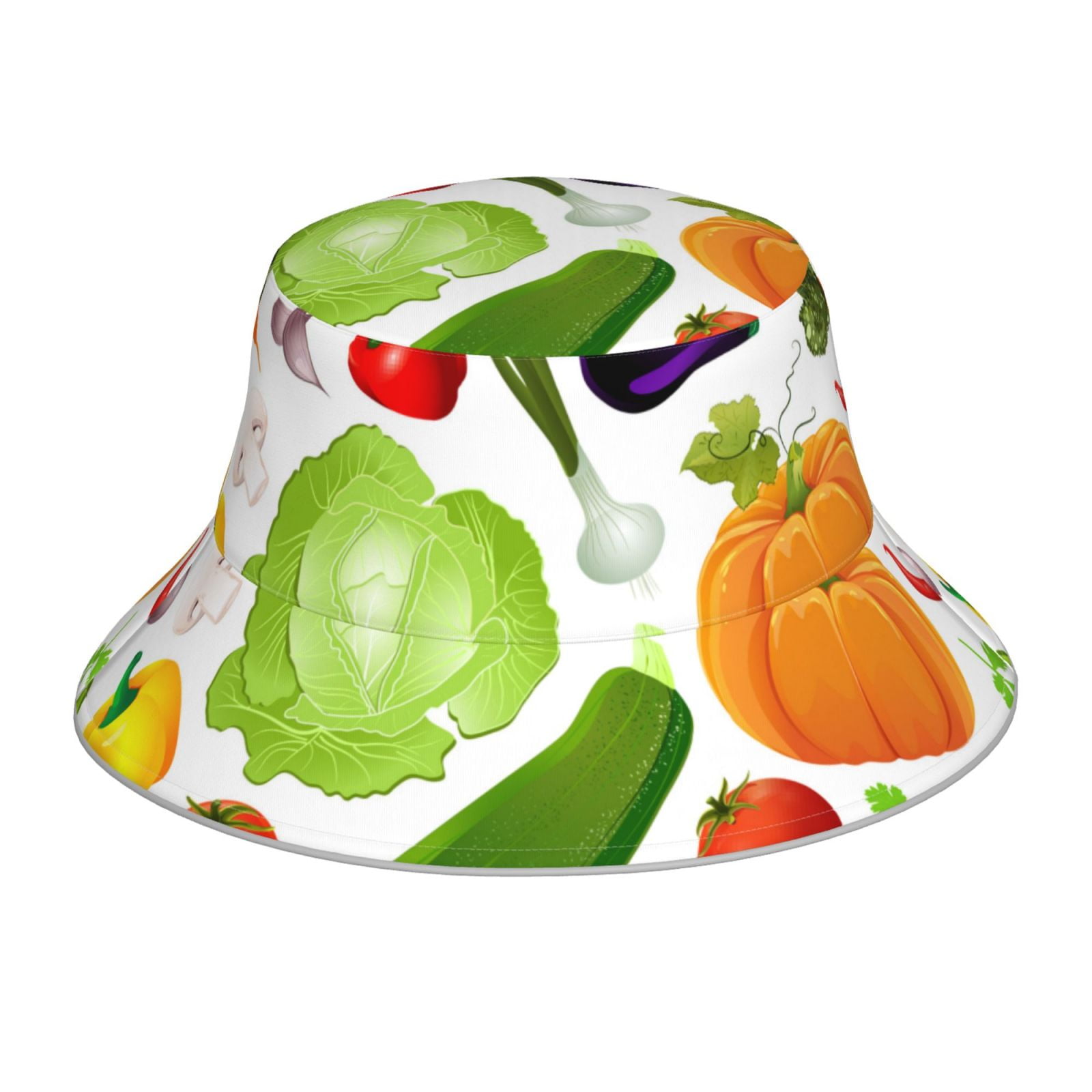 Bingfone Vegetables2 Bucket Hat For Men Women,Packable Reversible ...