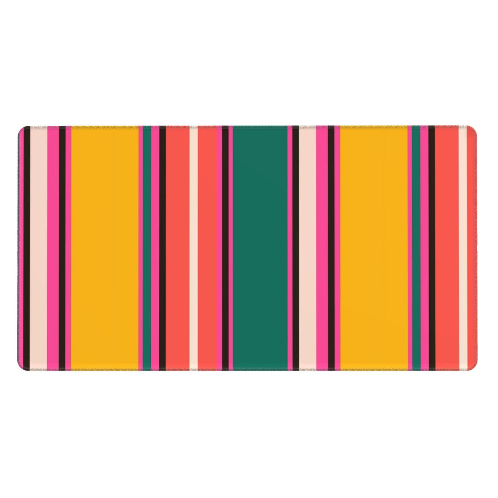 Bingfone Vertical Stripes Large Gaming Mouse Pad,Extended Desk Mousepad ...